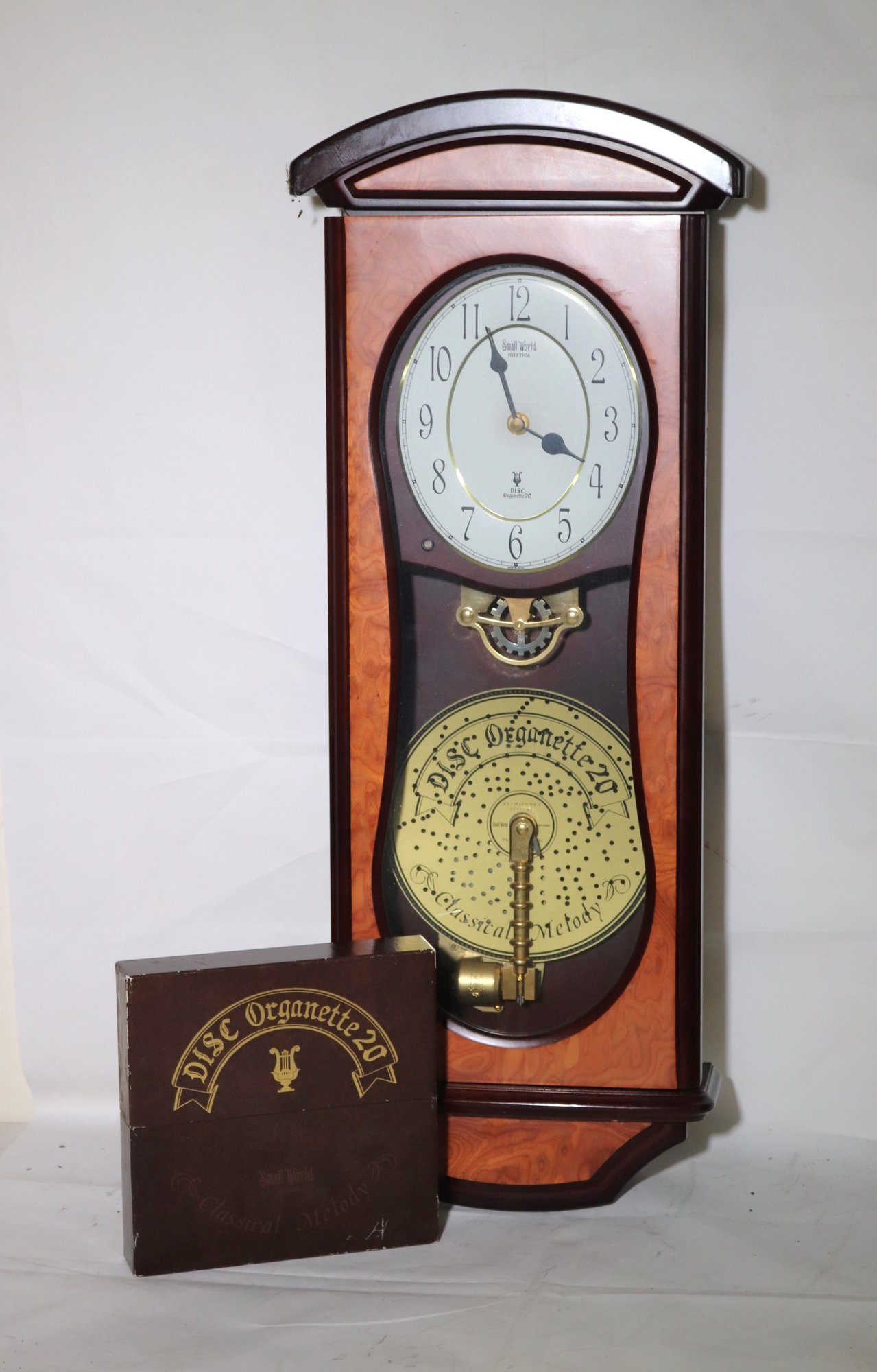 Disc Organette 20 Wall Clock With Musical Discs And Small World Rhythm ...