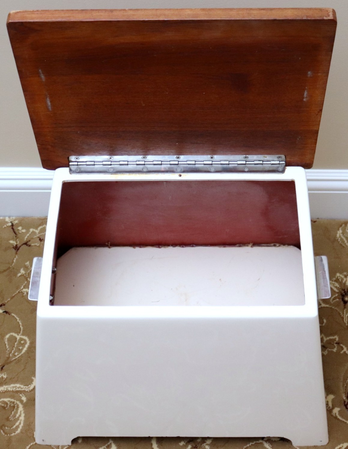 Step Box/Boat Step With Hinged Wood Lid, Opens For Storage! #64706 ...