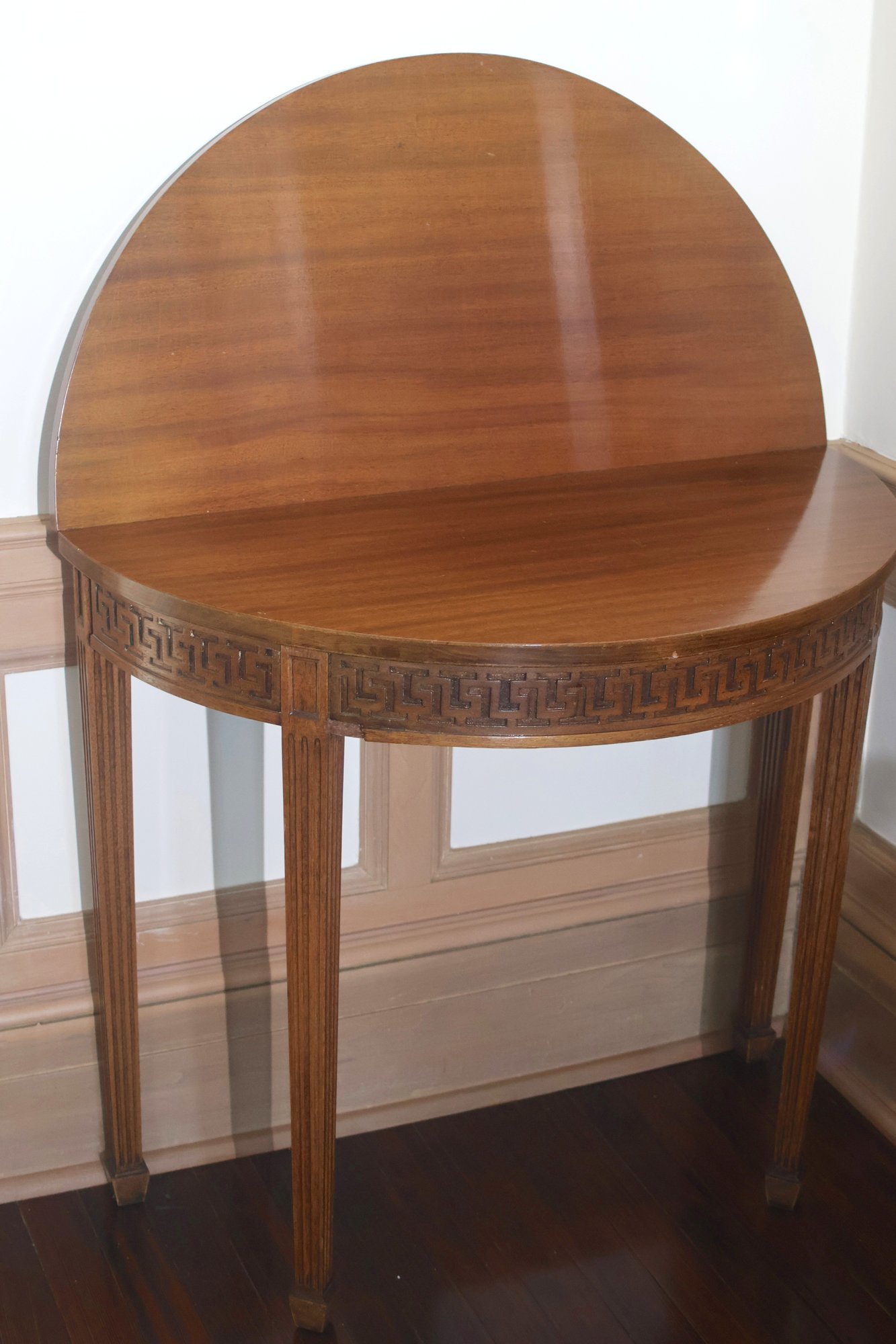 Half Round Table With Flip Top #69459 | Auctionninja.com