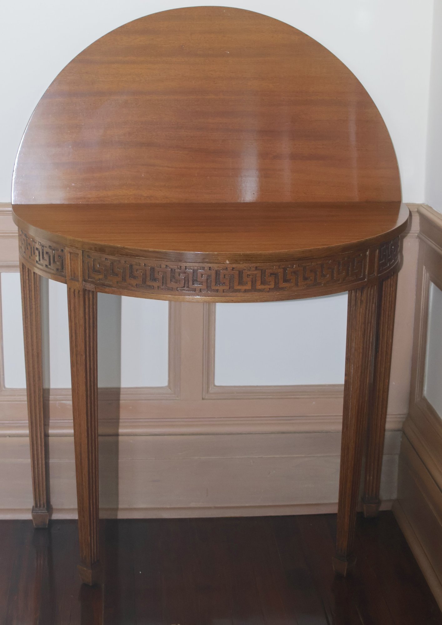 Half Round Table With Flip Top #69459 | Auctionninja.com