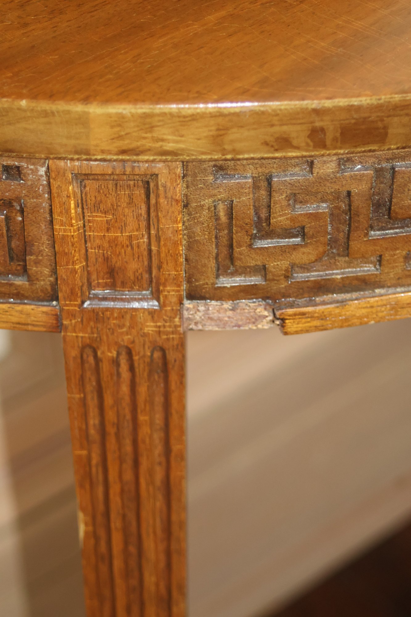Half Round Table With Flip Top #69459 | Auctionninja.com