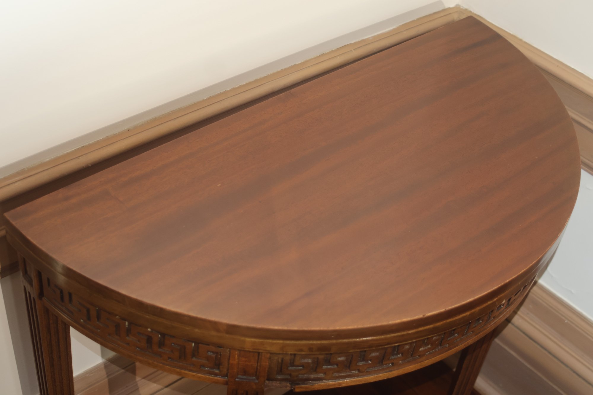 Half Round Table With Flip Top #69459 | Auctionninja.com