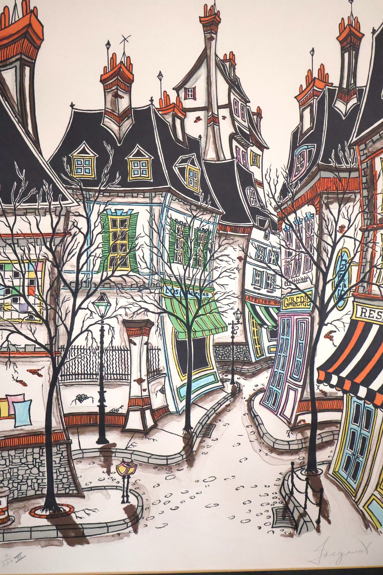 Quaint European Village Litho Signed And Numbered By Jacquest AKA Tom ...