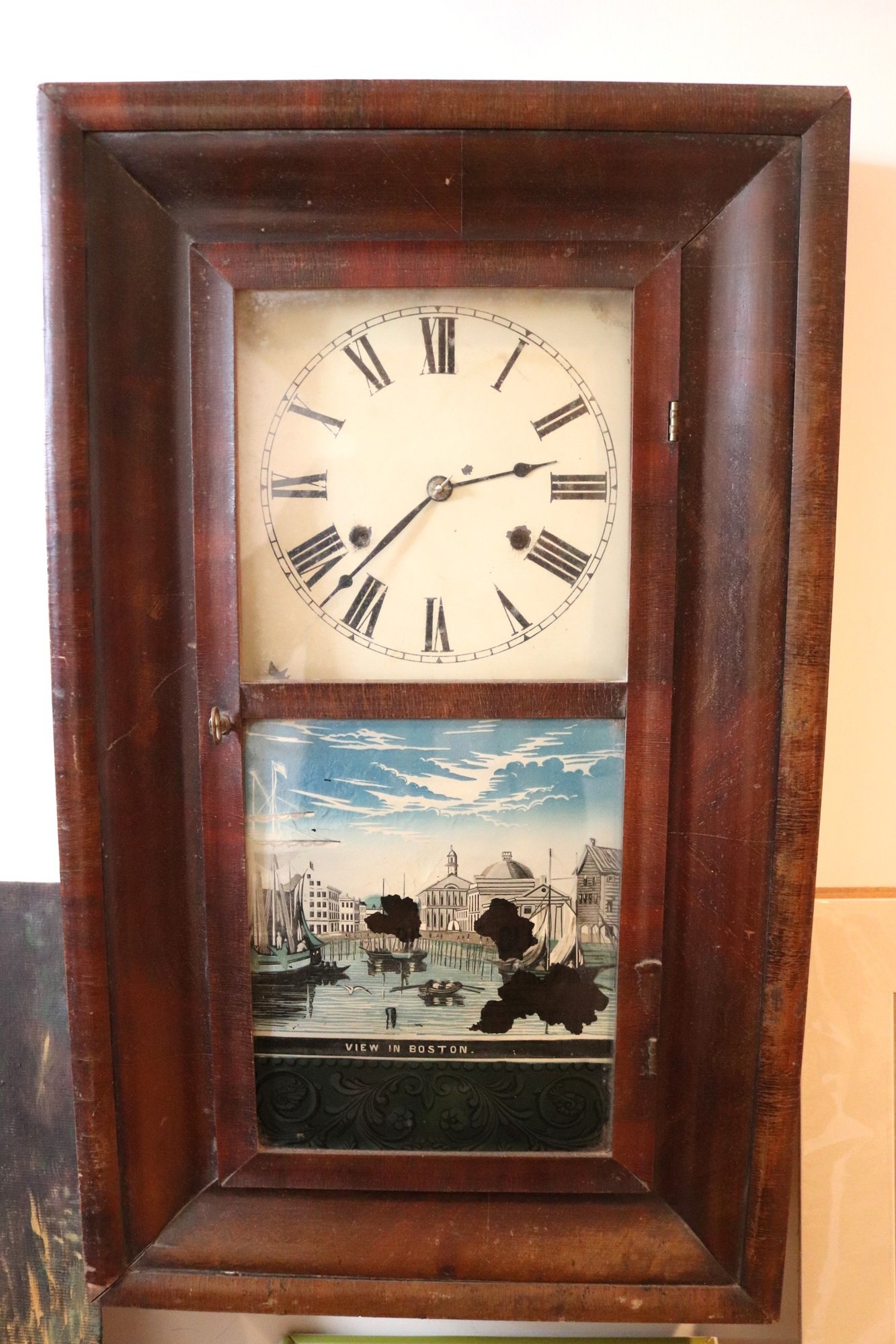Chauncey Jerome, New Haven Conn View In Boston, Painted Tin Face #60296 ...