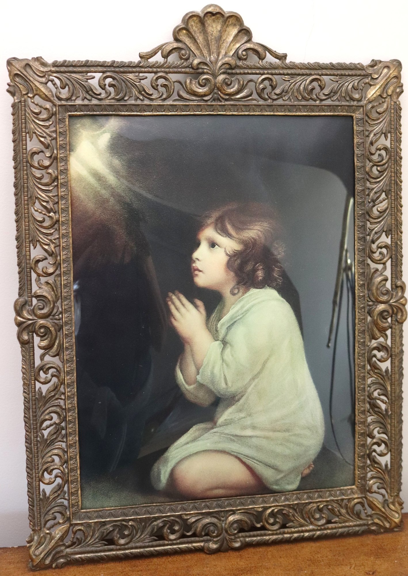 The Infant Samuel By Sir Joshua Reynolds Vintage Print In An Ornate ...