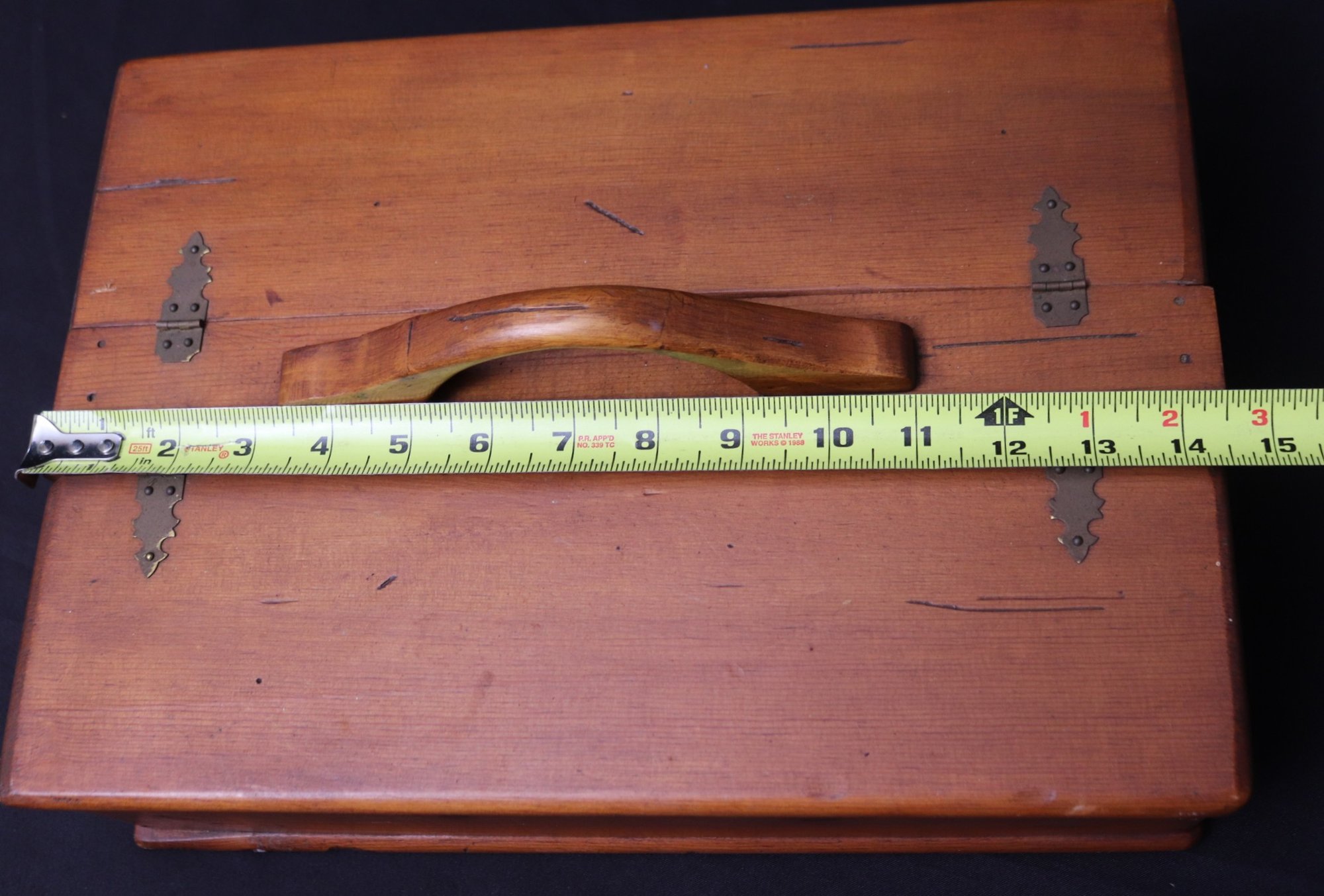 Antique Pine Portable Sewing Box/Caddy And Crabtree & Evelyn Decorative ...