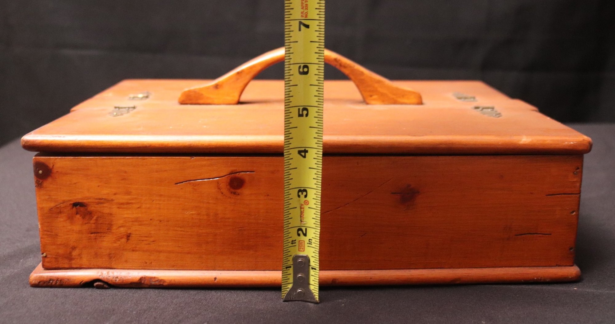 Antique Pine Portable Sewing Box/Caddy And Crabtree & Evelyn Decorative ...