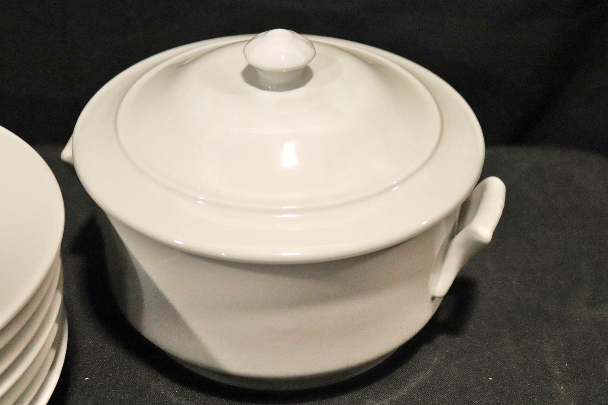 Includes 7 Plates By Apilco France 11 Inch And Tureen #55924 ...