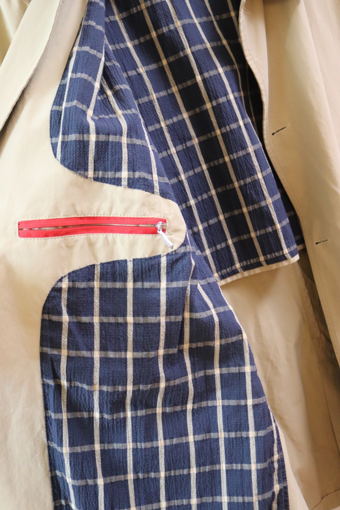 Canali, Made In Italy Short Trench Jacket In Khaki #64789 ...