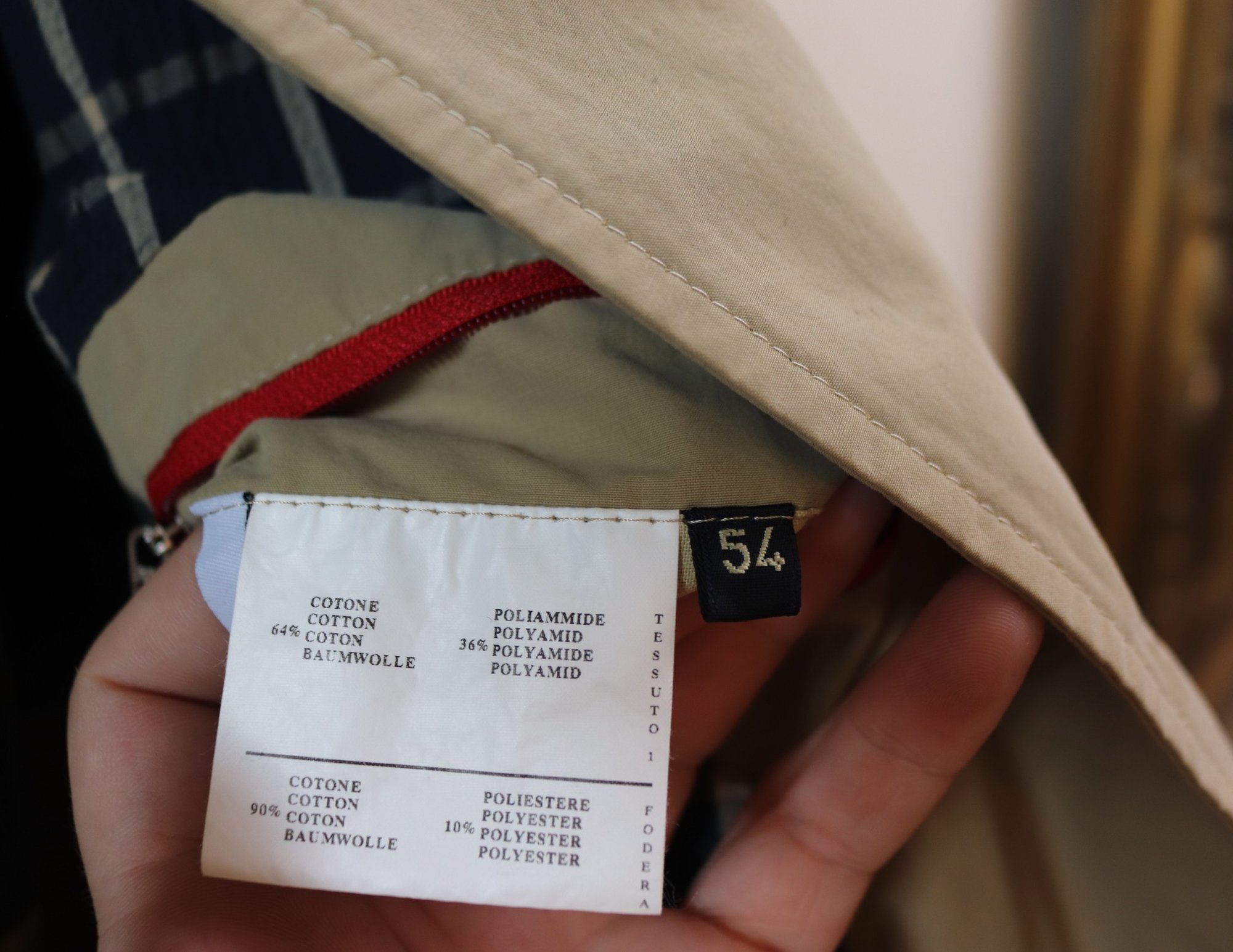 Canali, Made In Italy Short Trench Jacket In Khaki #64789 ...