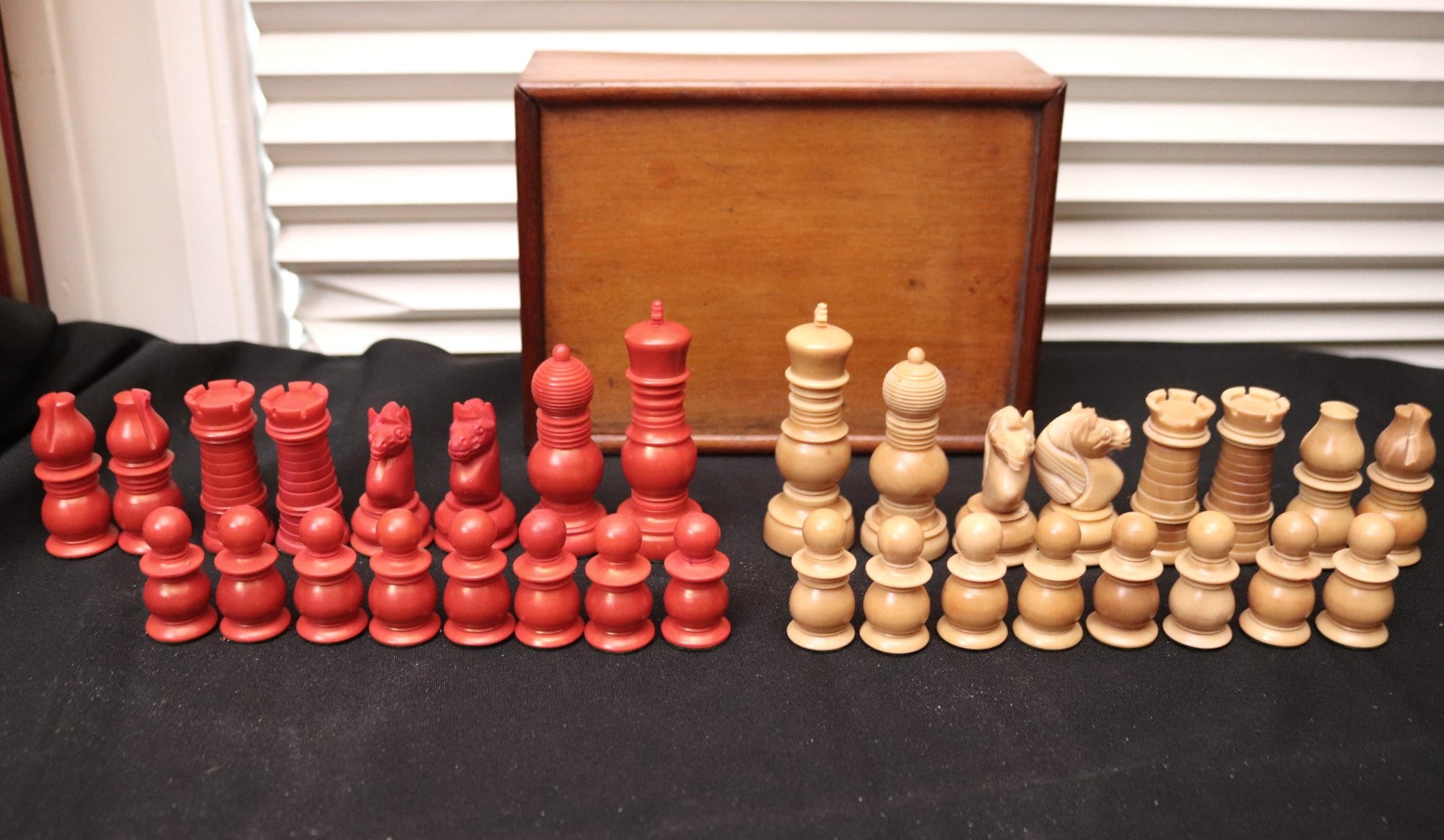 Unique Vintage Spanish Chess Set In Wooden Box - No Board. #54239 ...