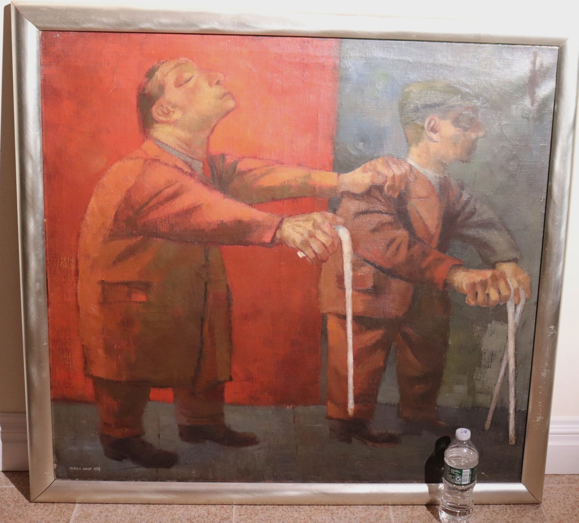 Harold Wood, Post War Era British Artist, Oil Painting On Canvas, Blind ...