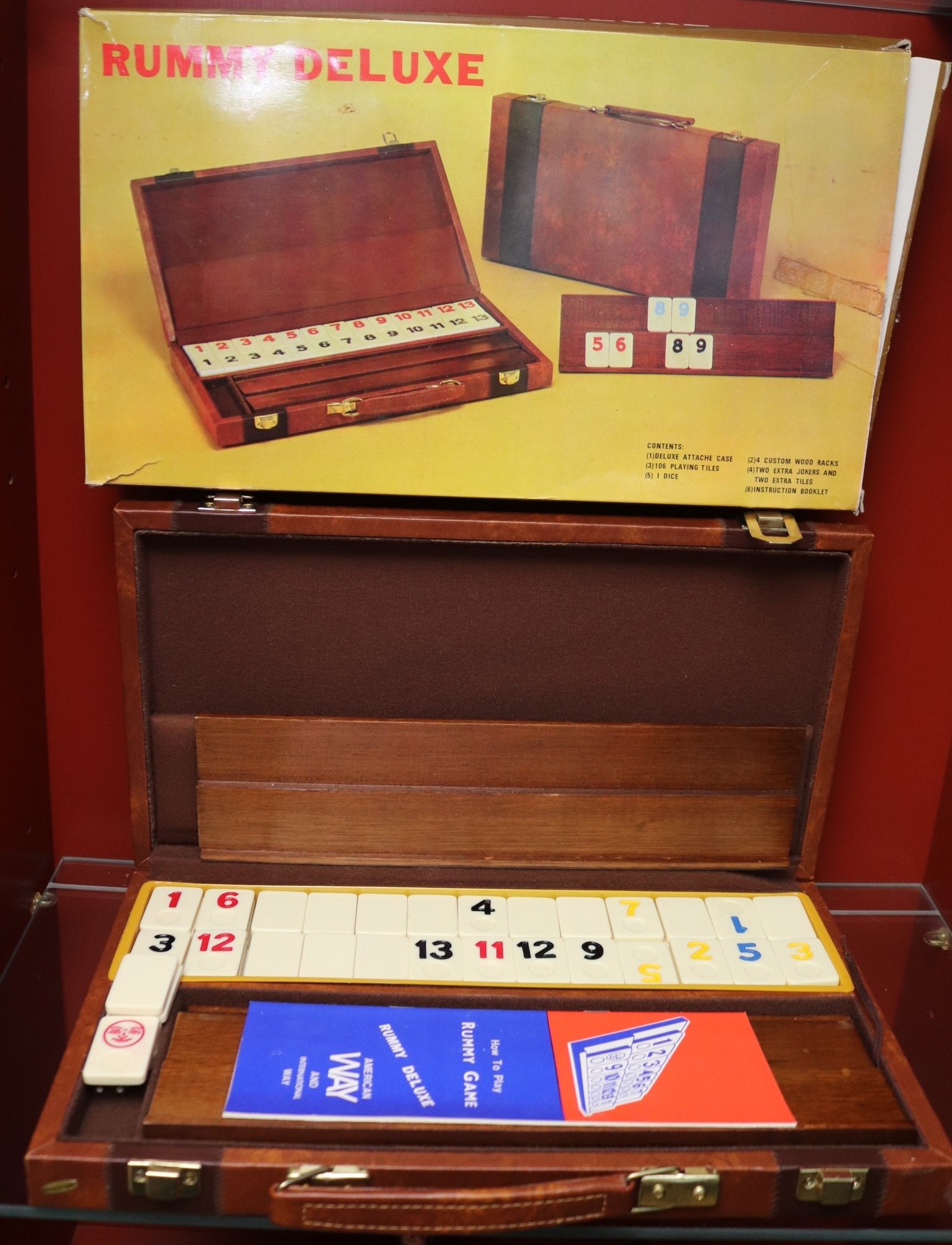 Vintage Rummy Deluxe Game With Carrying Case #56408 | Auctionninja.com