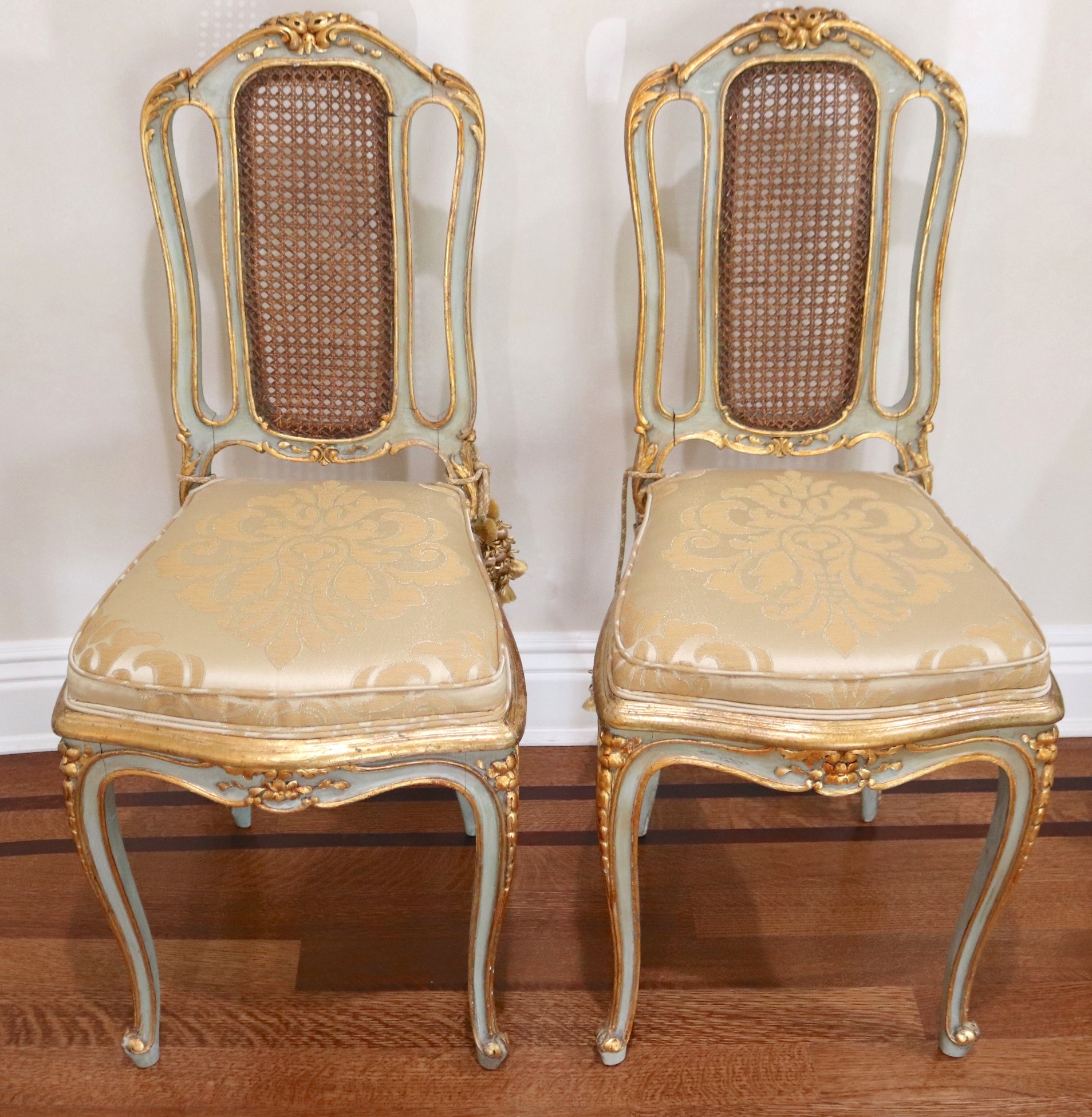 Gorgeous Pair Of Antique French Louis XV Style Ladies Chairs - Original ...