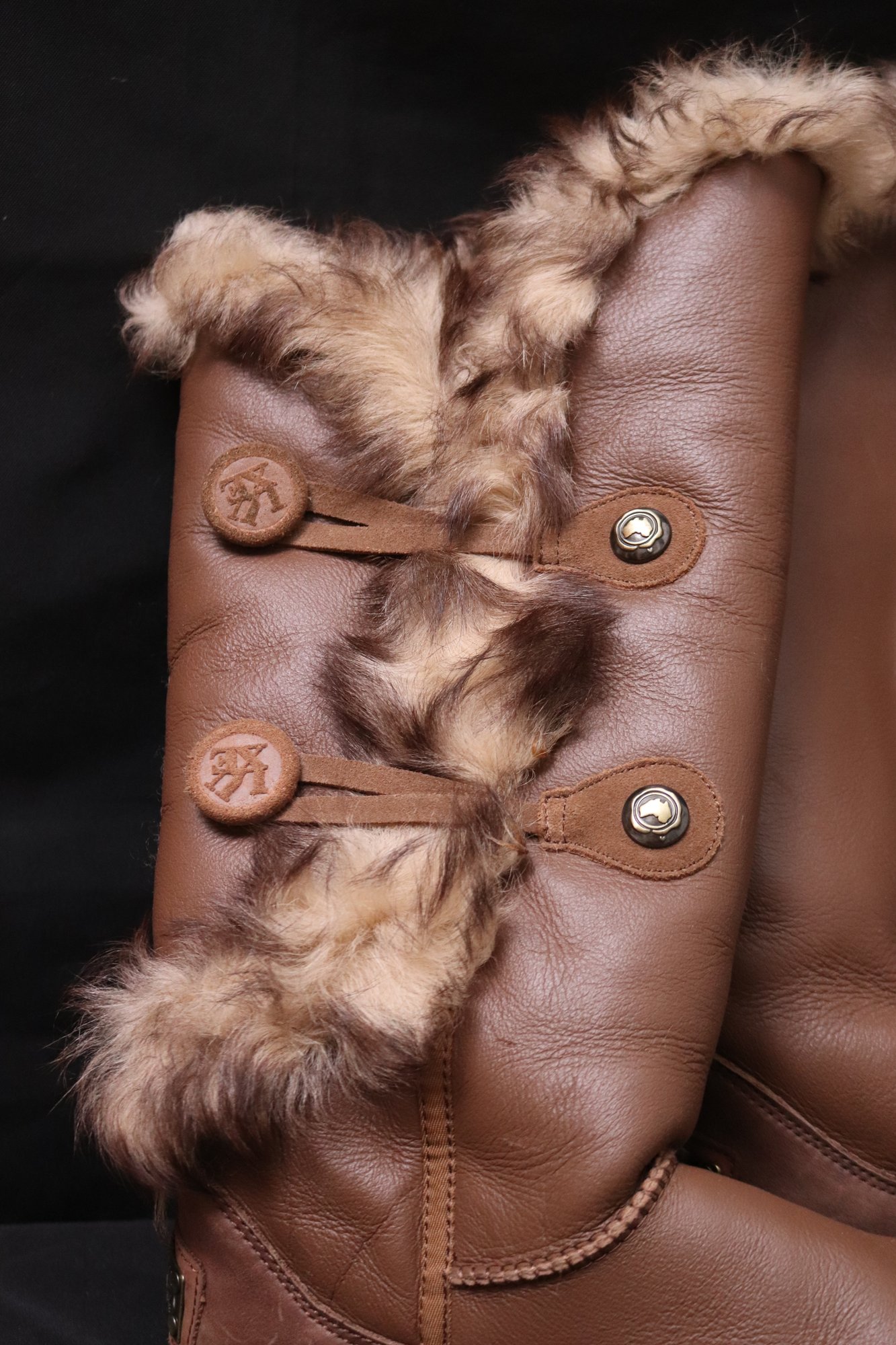 Australia Luxe Collection Designer Nordic Tall Chestnut Leather Boots ...