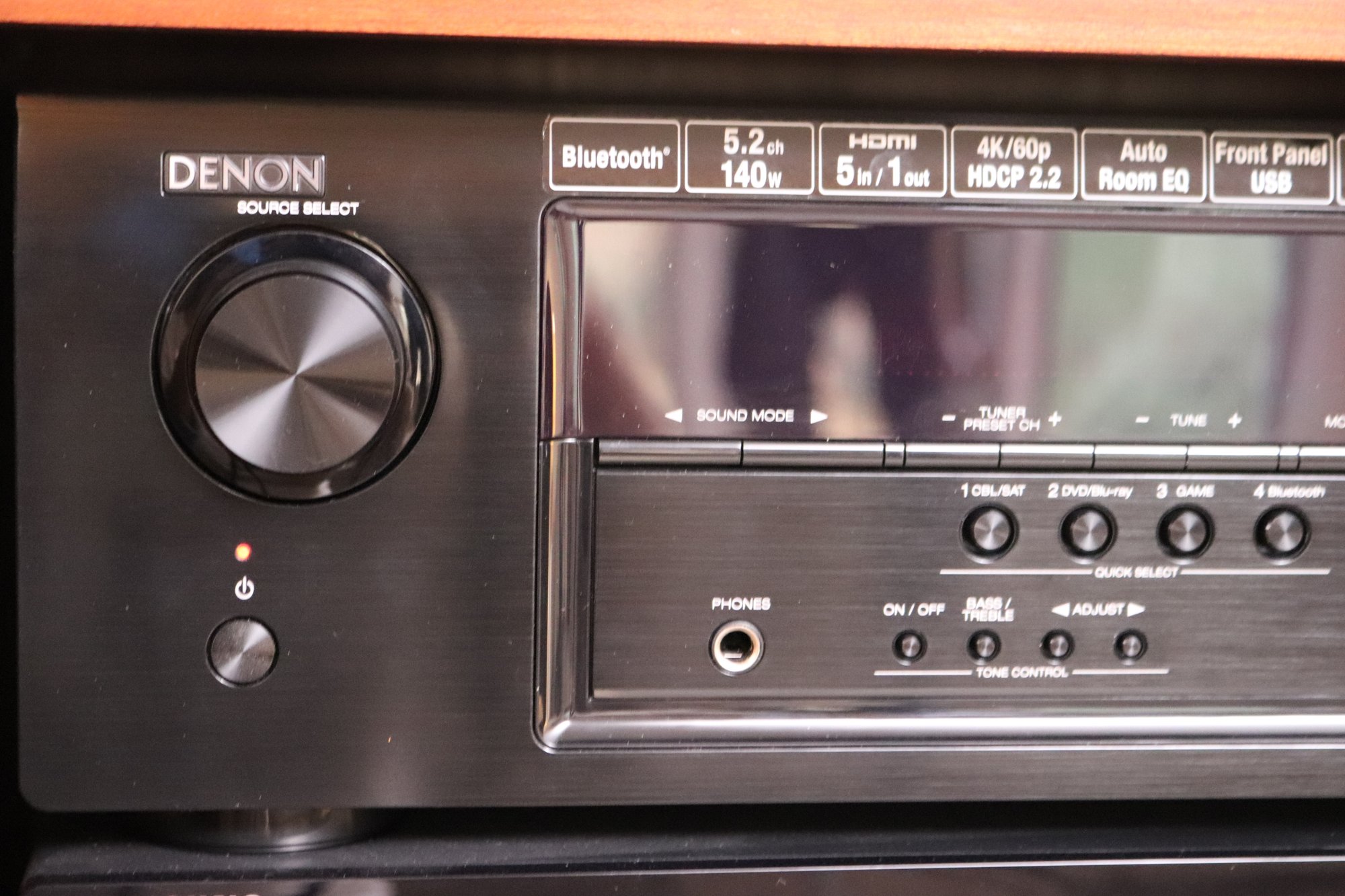 Includes Denon AV Surround Receiver AVR-S510BT, Onkyo CD Player C-7030 ...