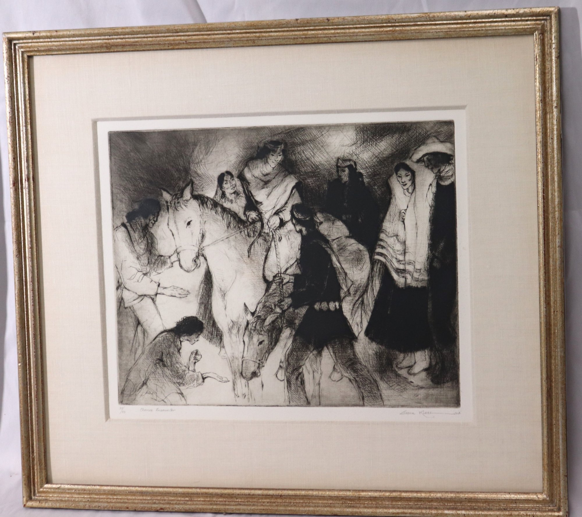 Native American Artist Proof Signed Print 33/50 Chance Encounter By ...