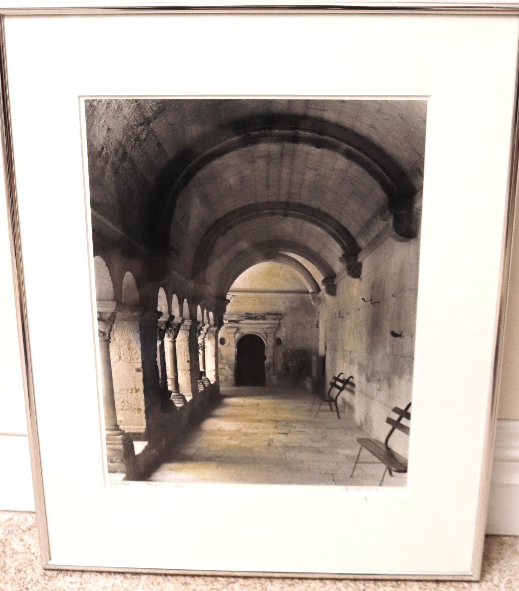 Cloister At Remy 1996 Signed Bernard G. Miller. Print Site Of Van Gogh ...