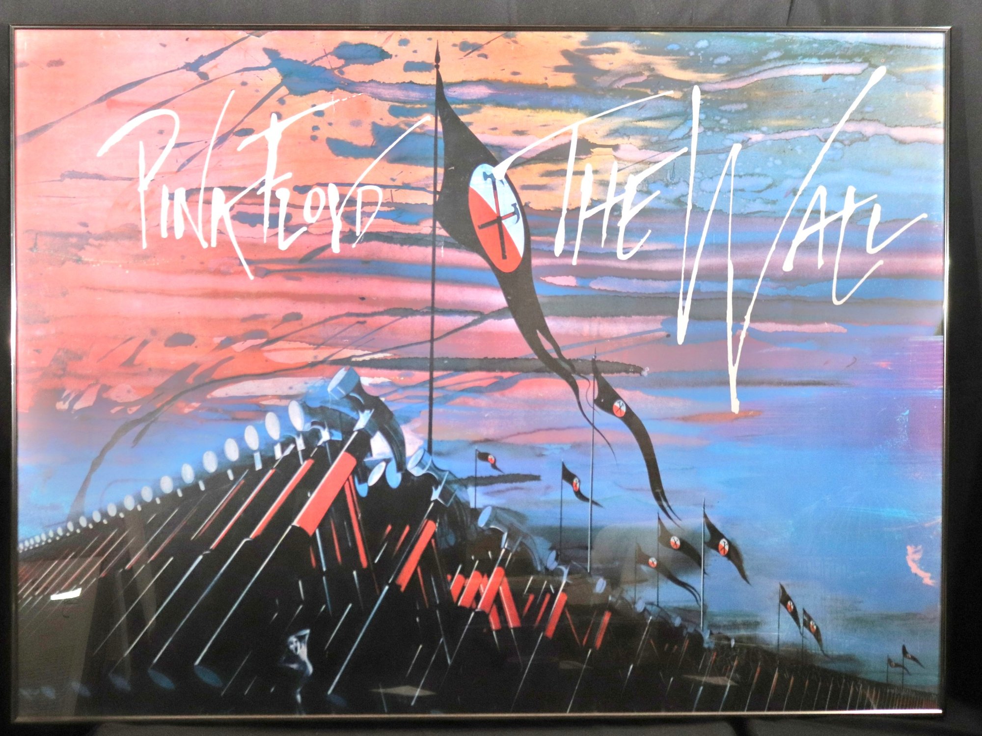 Large Vintage Framed Pink Floyd The Wall Album Poster Approx. 50 X 37 ...