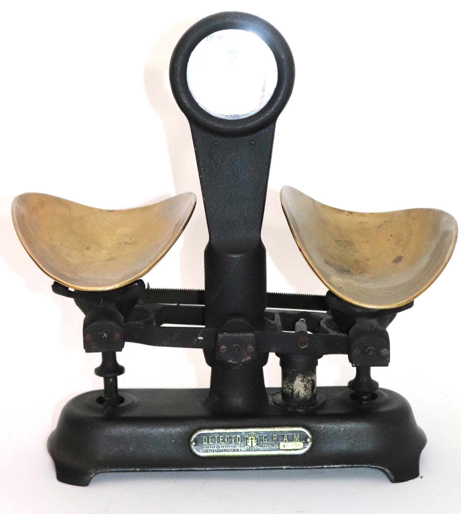Antique Detecto-gram Scale With Brass Plates #34403 | Auctionninja.com