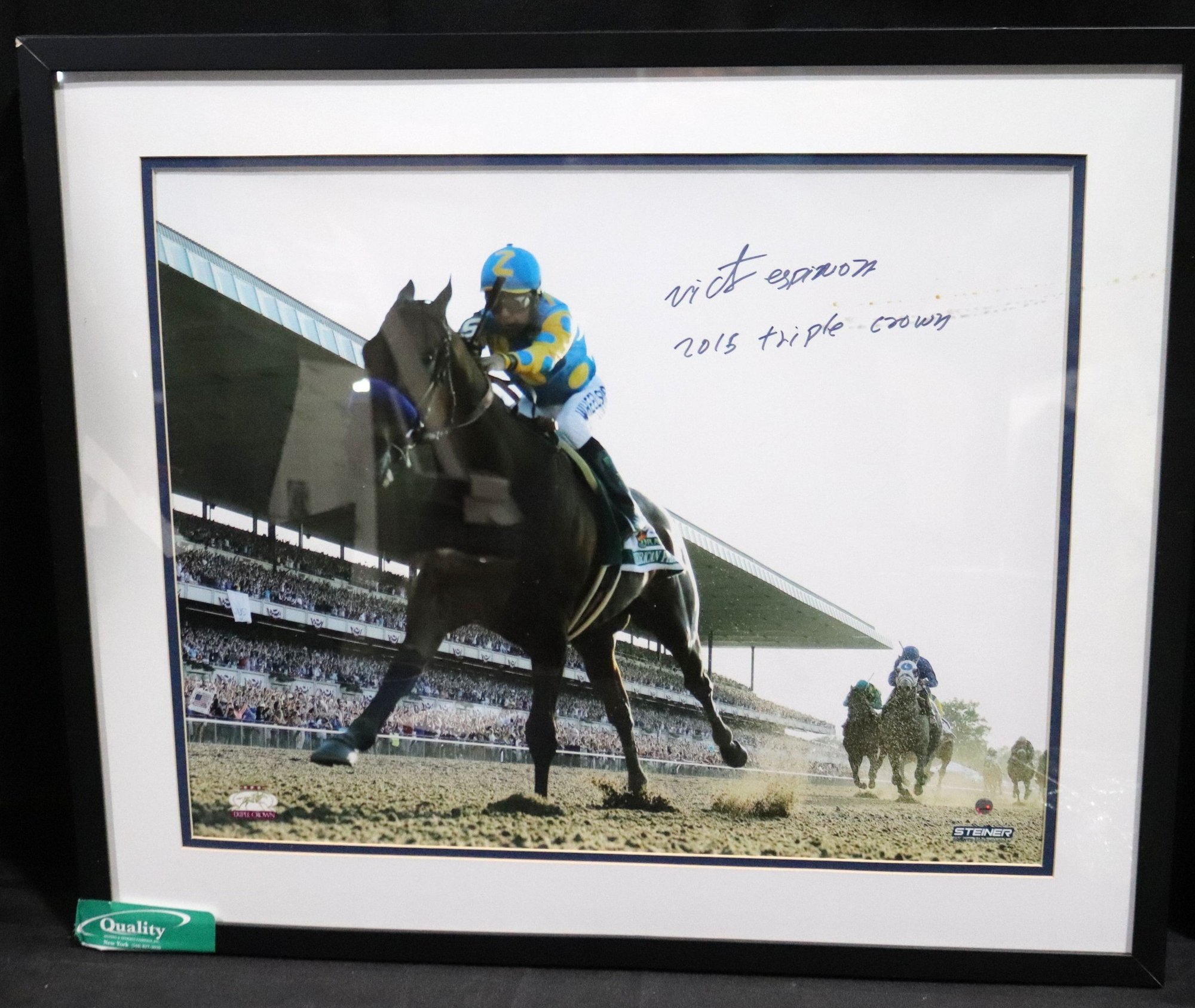 Victor Espinosa 2015 Triple Crown Winner Autographed Photo Print With ...