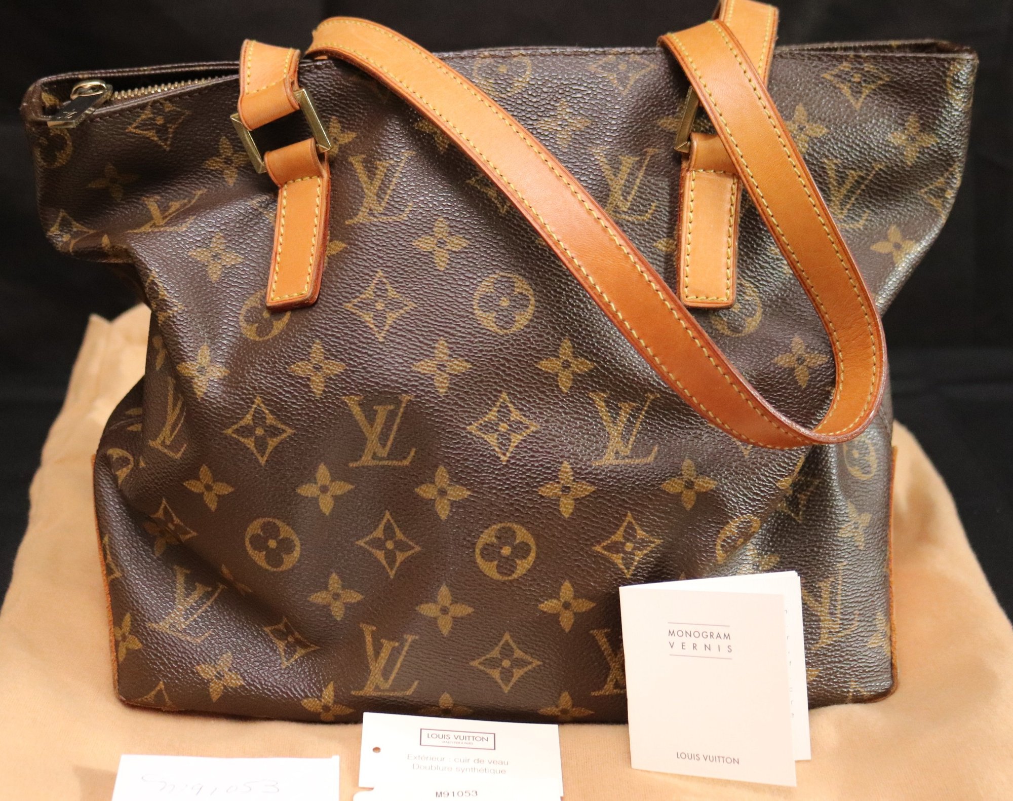 Louis Vuitton Designer Monogram Handbag With Dust Pouch #54455 ...