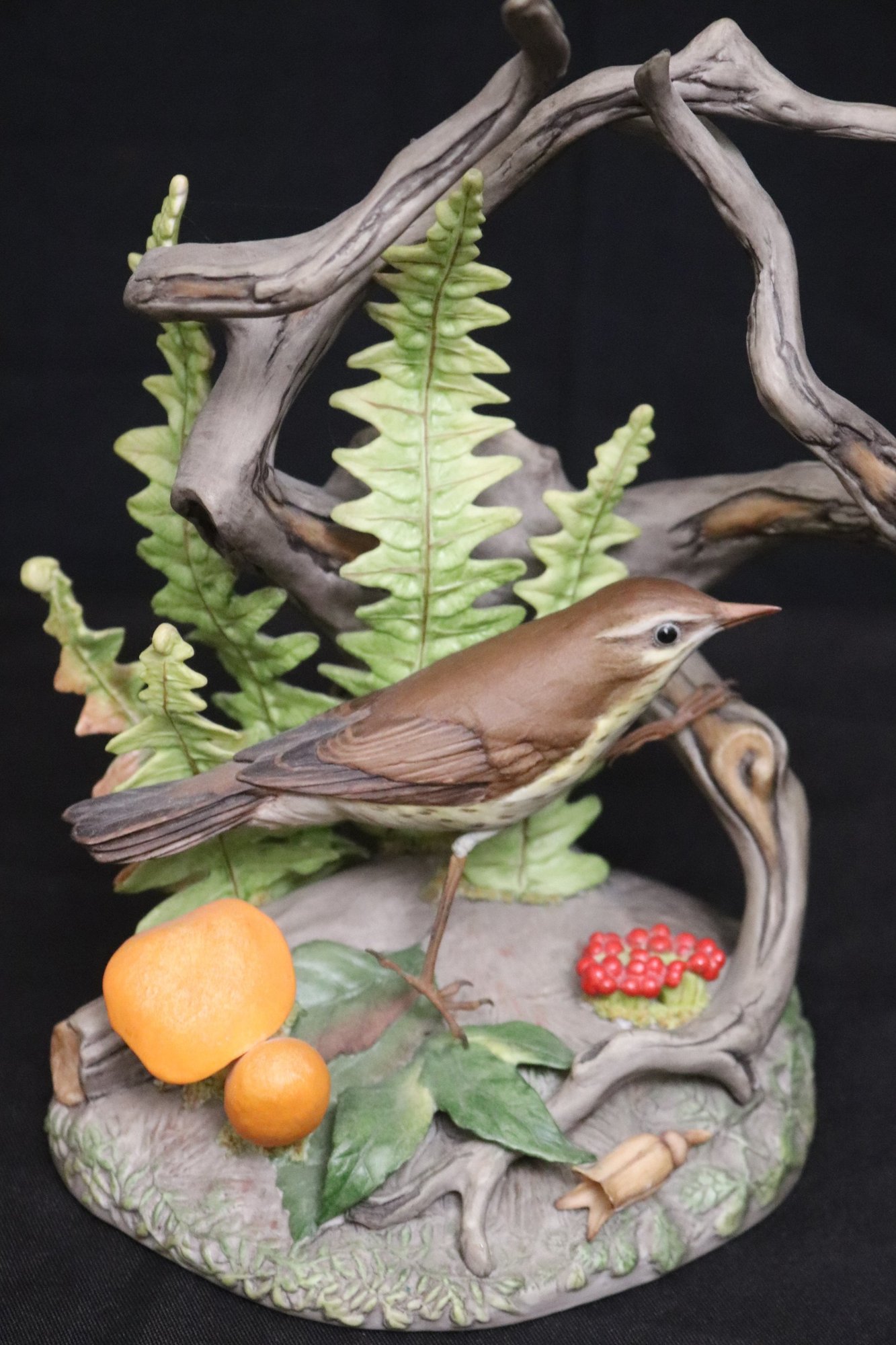 Boehm Limited Edition Northern Water Thrush Hand Painted Porcelain Bird ...