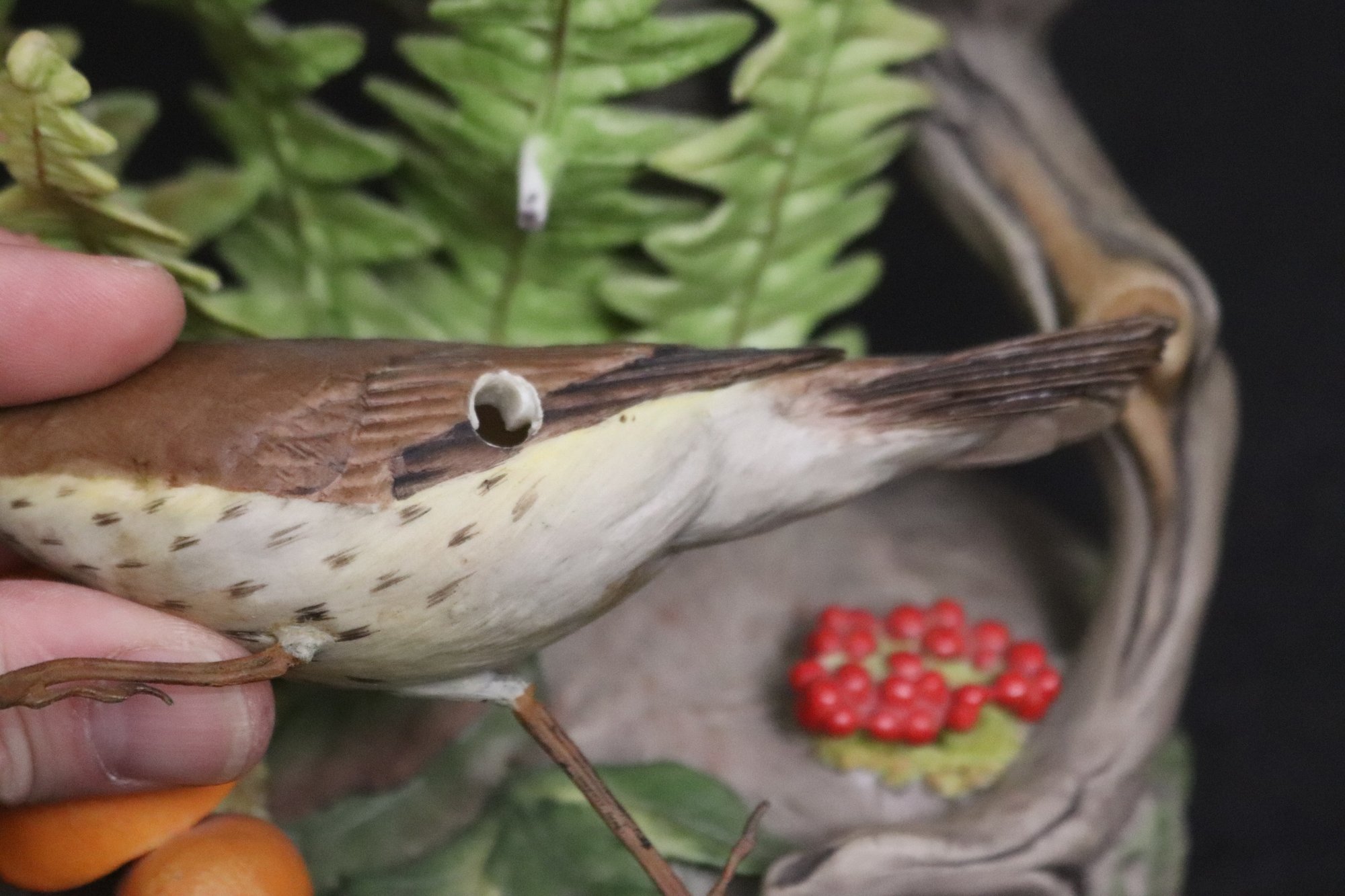 Boehm Limited Edition Northern Water Thrush Hand Painted Porcelain Bird ...