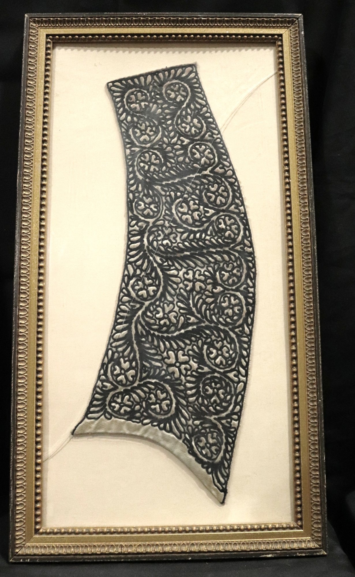 Antique/ Vintage Asian Cruel Work From A Collar Or Robe Possible #55529 ...