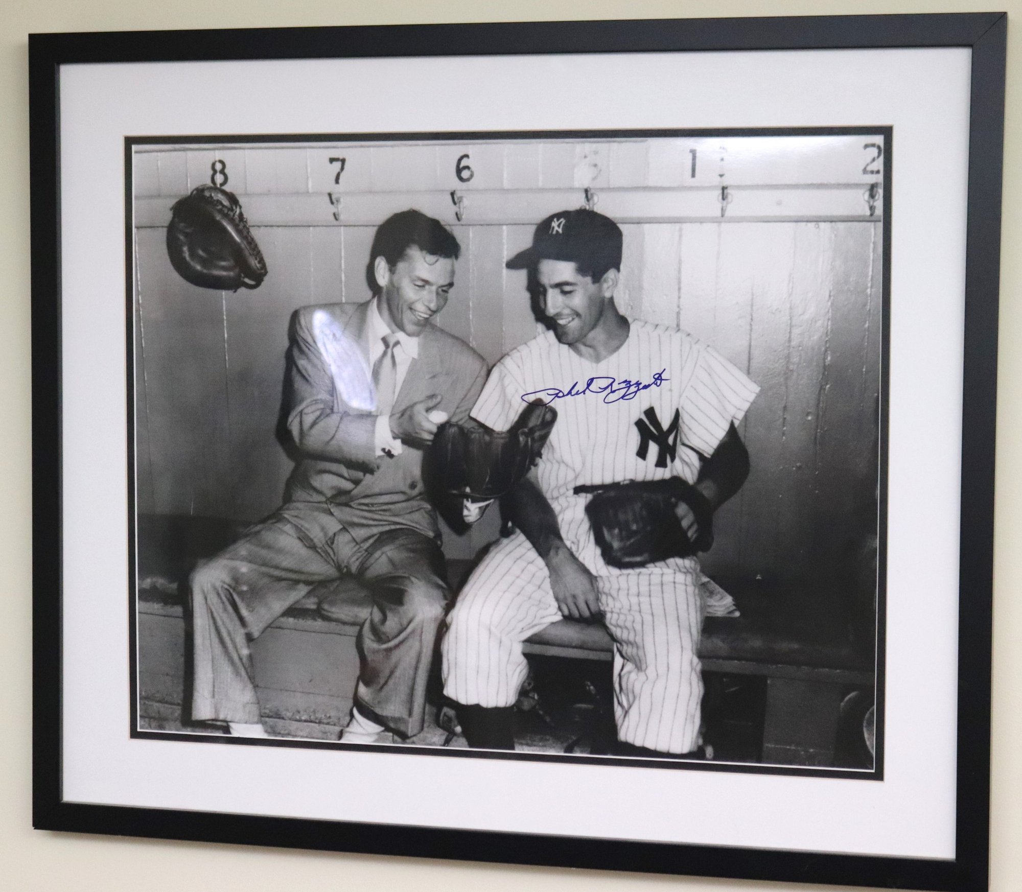 Framed Photograph Of Phil, Rizzuto And Frank Sinatra. #49184 ...