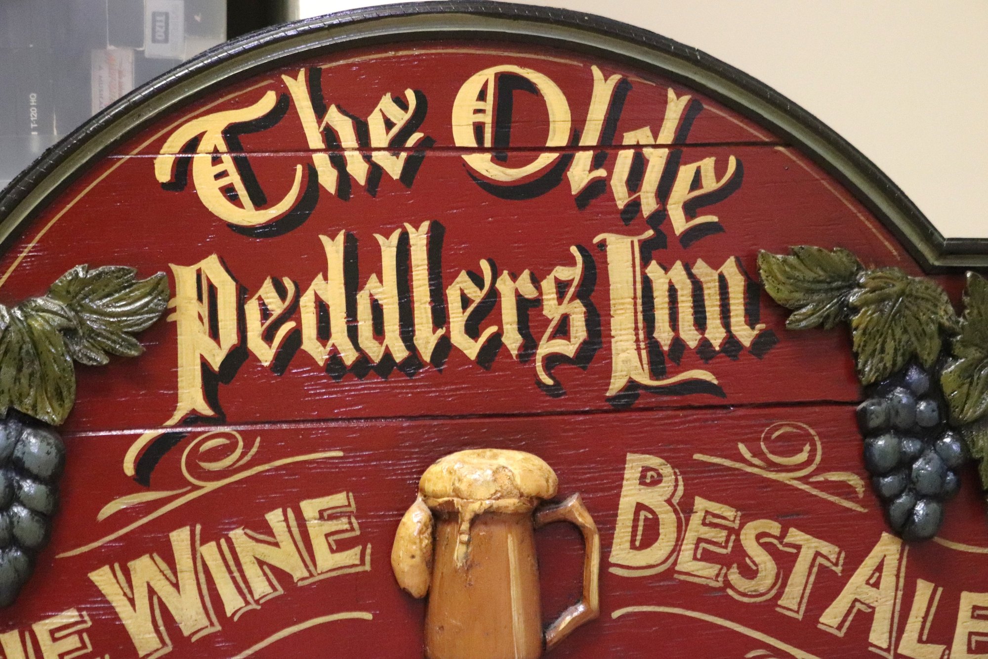 The Olde Peddlers Inn Rustic Decorative Wood Sign Approx. 34 X 24 ...