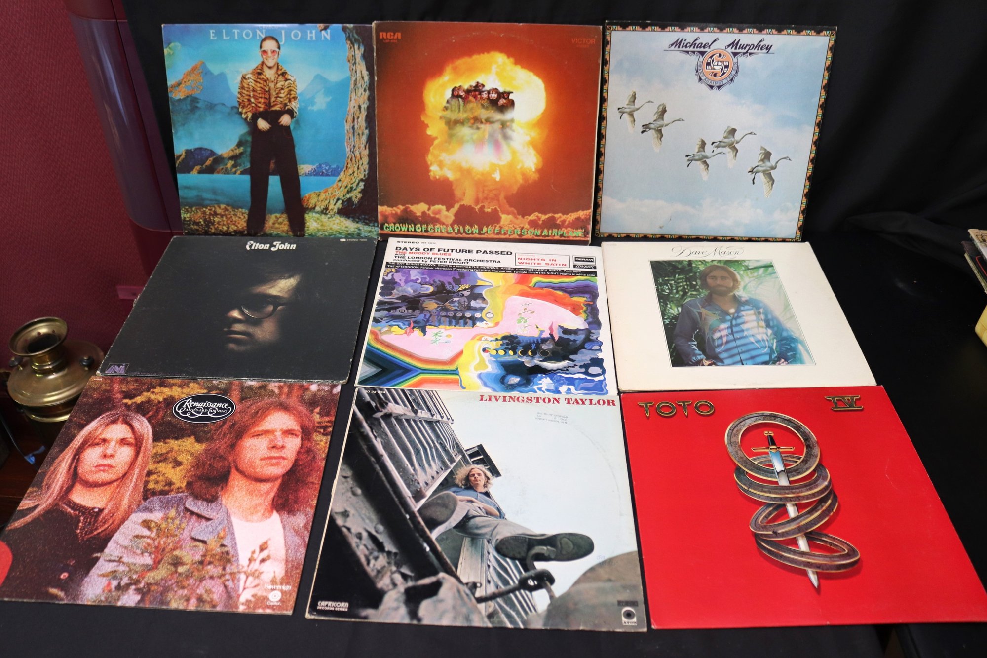 Lot Of 9 Vintage Record Albums With Toto, Michael Murphy And Others ...