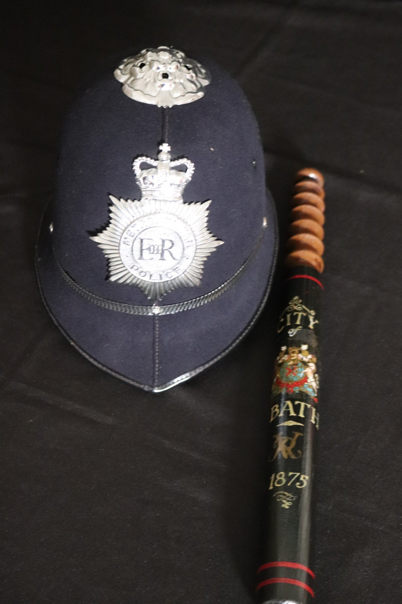 Vintage United Kingdom Constabulary Police Bobby Helmet And Hand ...