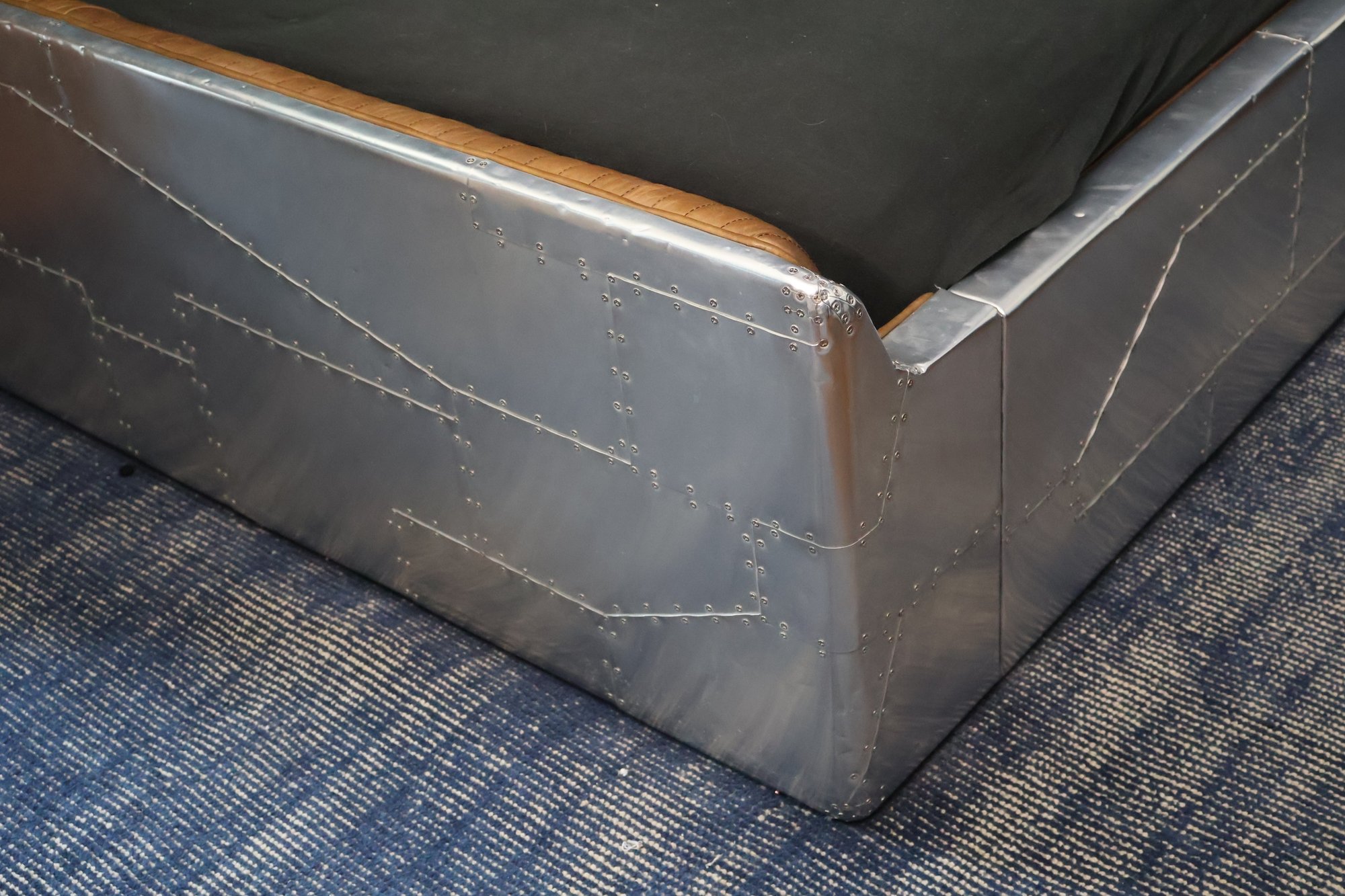 Restoration Hardware Aviator Style Bed Frame #63596 | Auctionninja.com