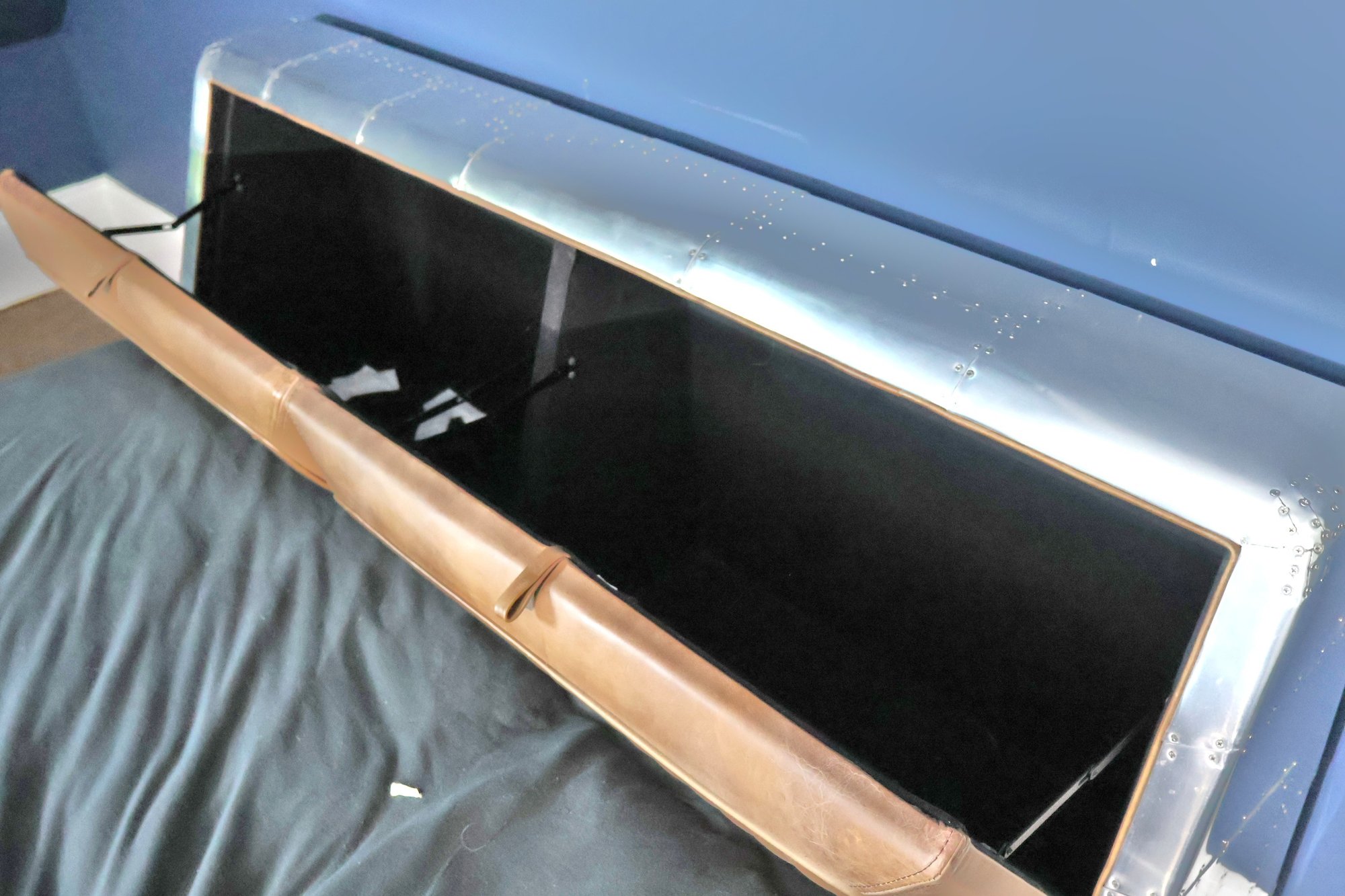 Restoration Hardware Aviator Style Bed Frame #63596 | Auctionninja.com