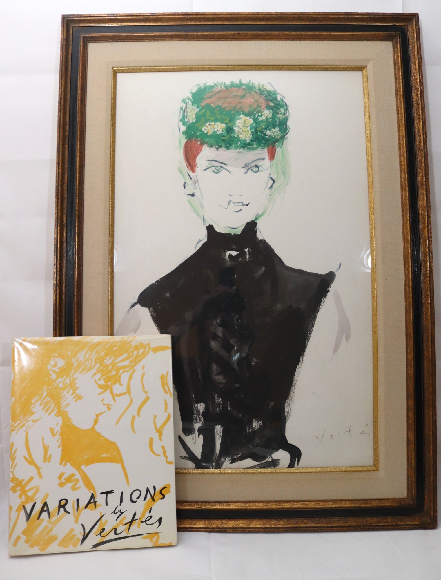 Original Watercolor With Drawing On The Reverse Side Signed By Artist ...