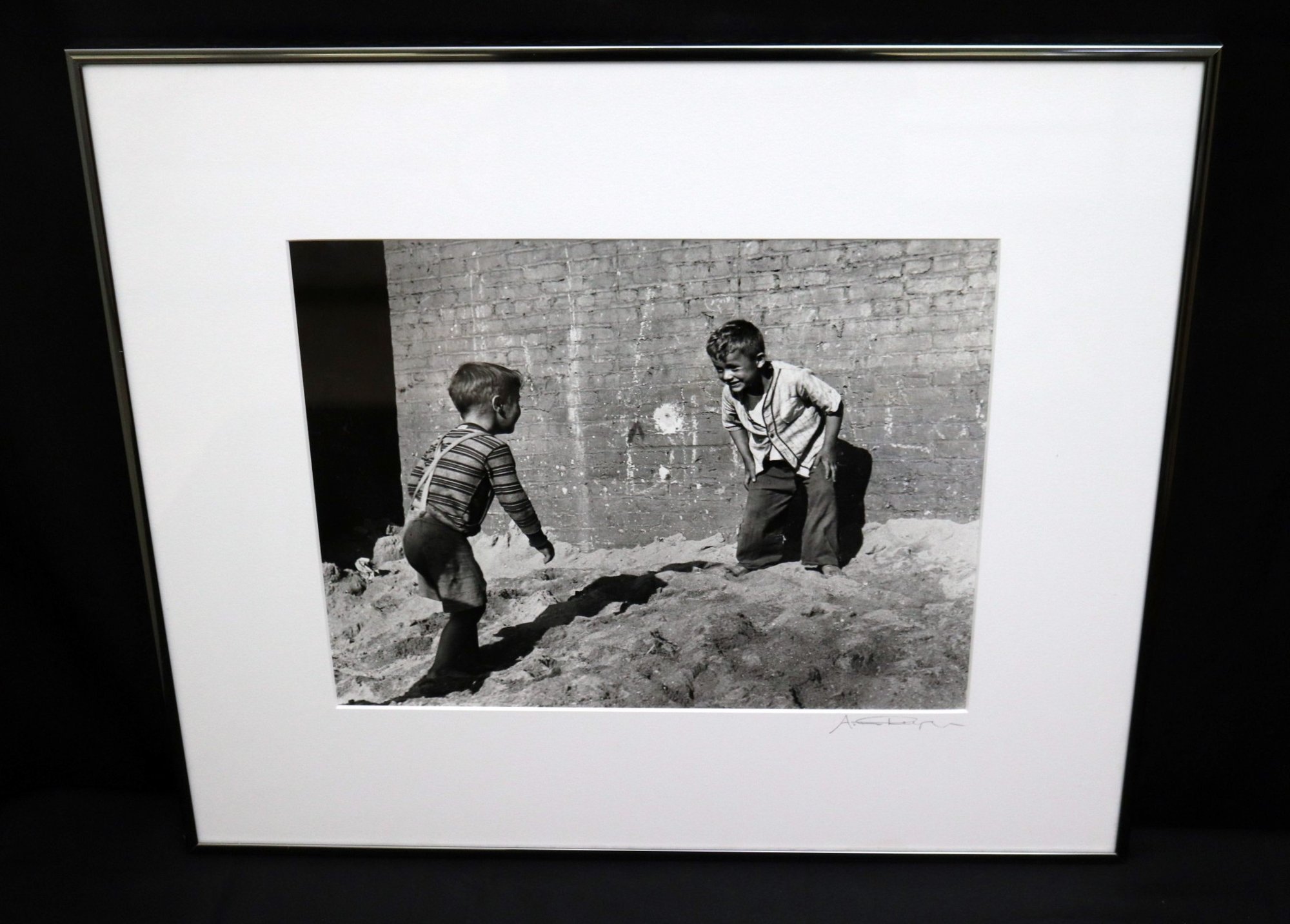 Framed King Of The Hill, 1943 Photograph Signed By The Artist Arthur ...