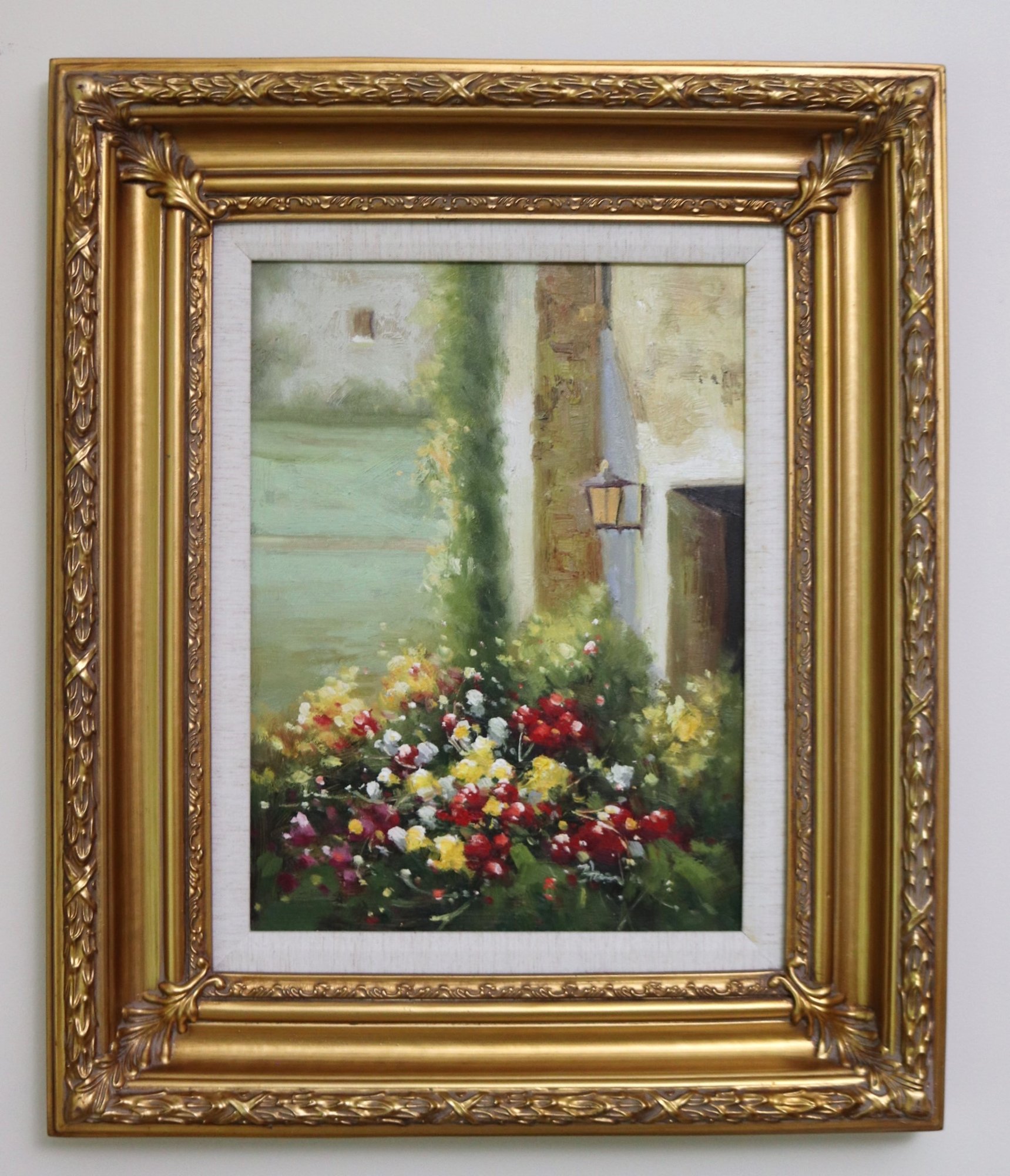 Floral Still Life Painting In Gilded Finished Frame #51694 ...