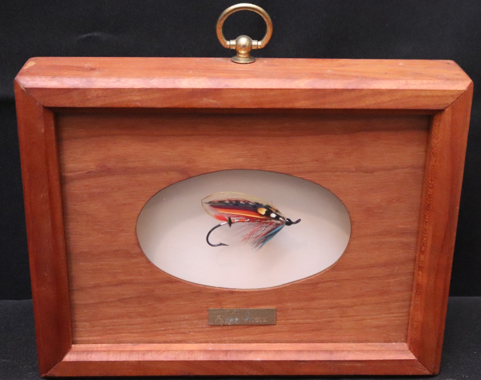 Vintage Fly- Fishing Fly Tied By Ralph Graves In Frame By Old Glory Fly ...