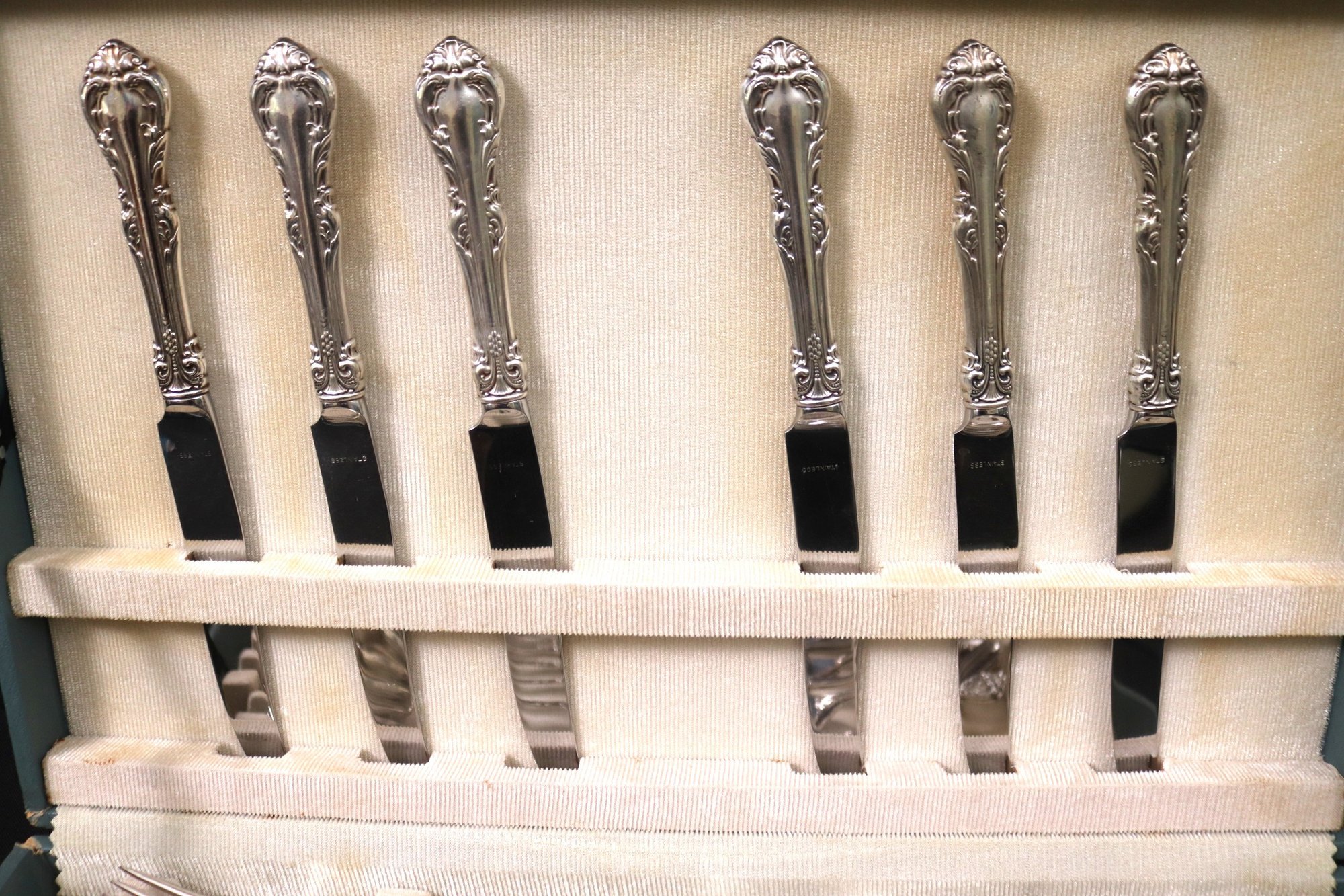 Sterling Silver Gorham King Edward Pattern Flatware Set- Service For 6 ...