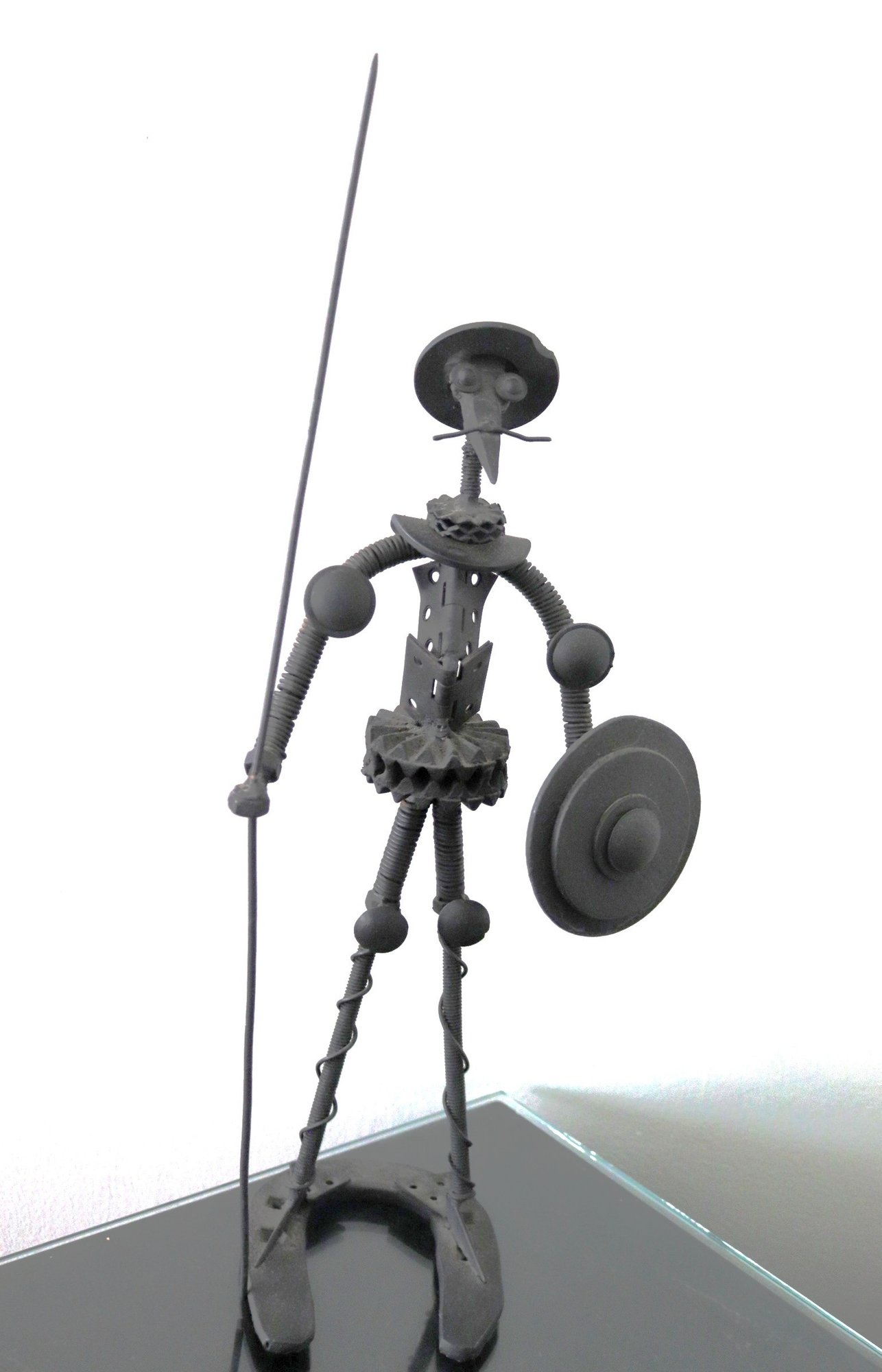 Don Quixote Metal Sculpture Made From Salvaged And Recycled Pieces ...