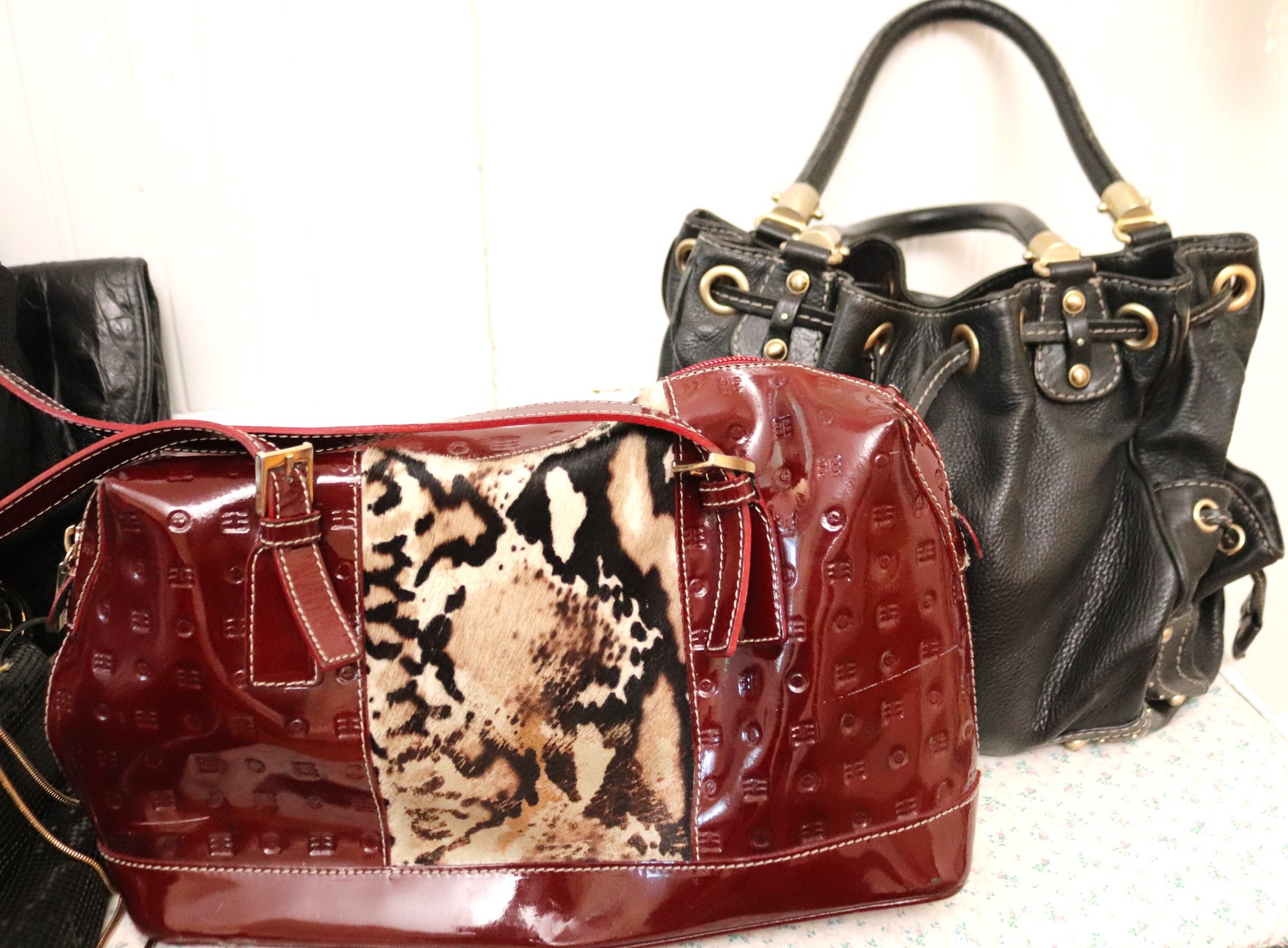 Womens Handbags Including Cranberry Toned, Black Michael Kors And ...