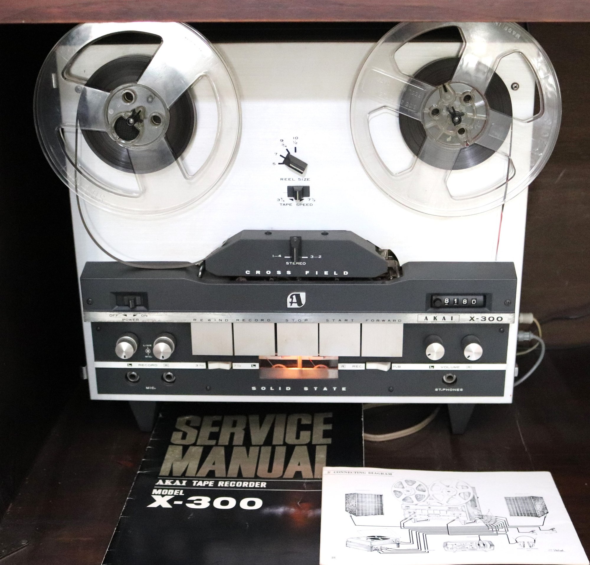 Vintage Akai X-300 Tape Recorder Tested In Working Condition With ...