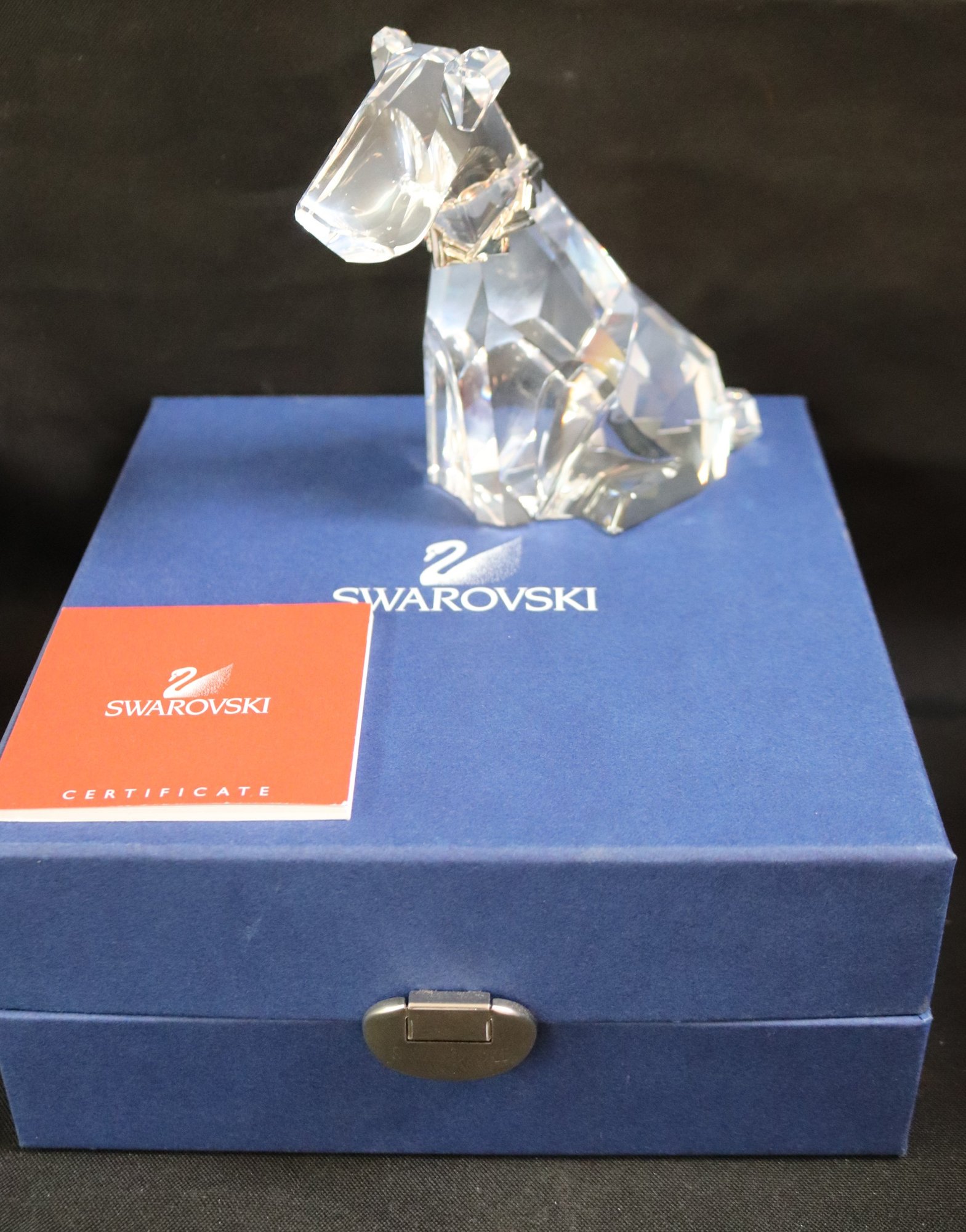 Large Swarovski Silver Crystal The Dog Symbols Figurine 289202 W Box ...