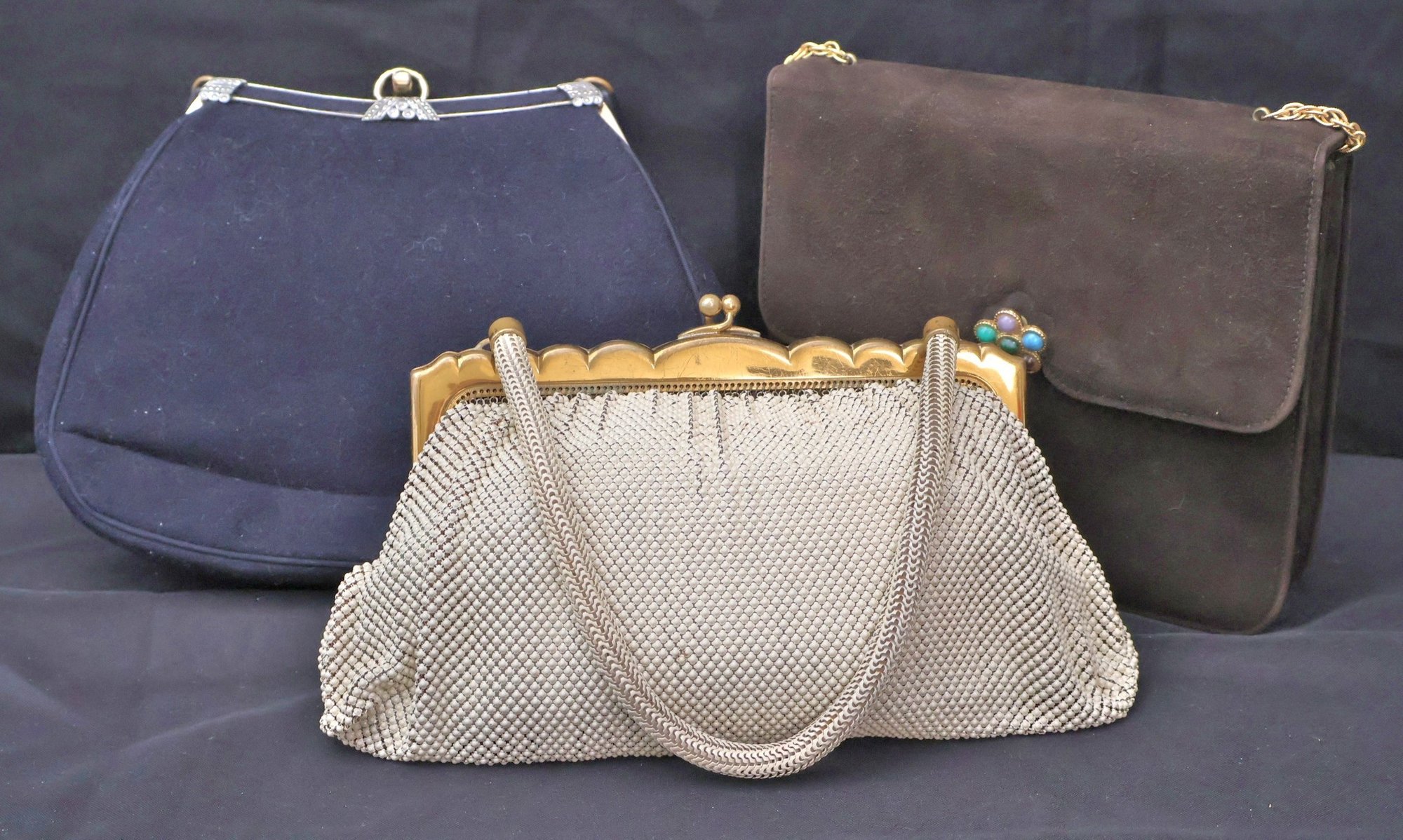 Vintage Whiting And Davis Chain Mesh Handbag And Stofenly Llewellyn ...