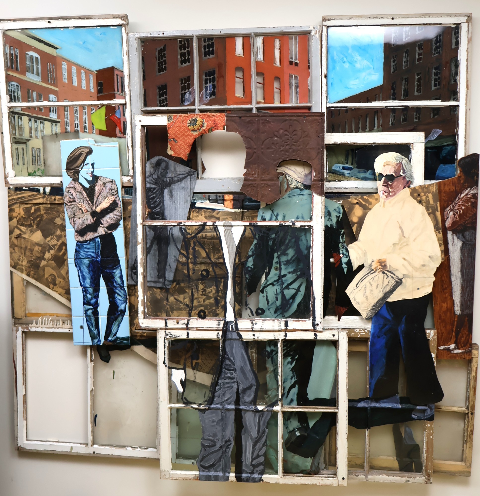 Peter Sullivan Large View From The Painters Studio Hand Painted Mixed ...