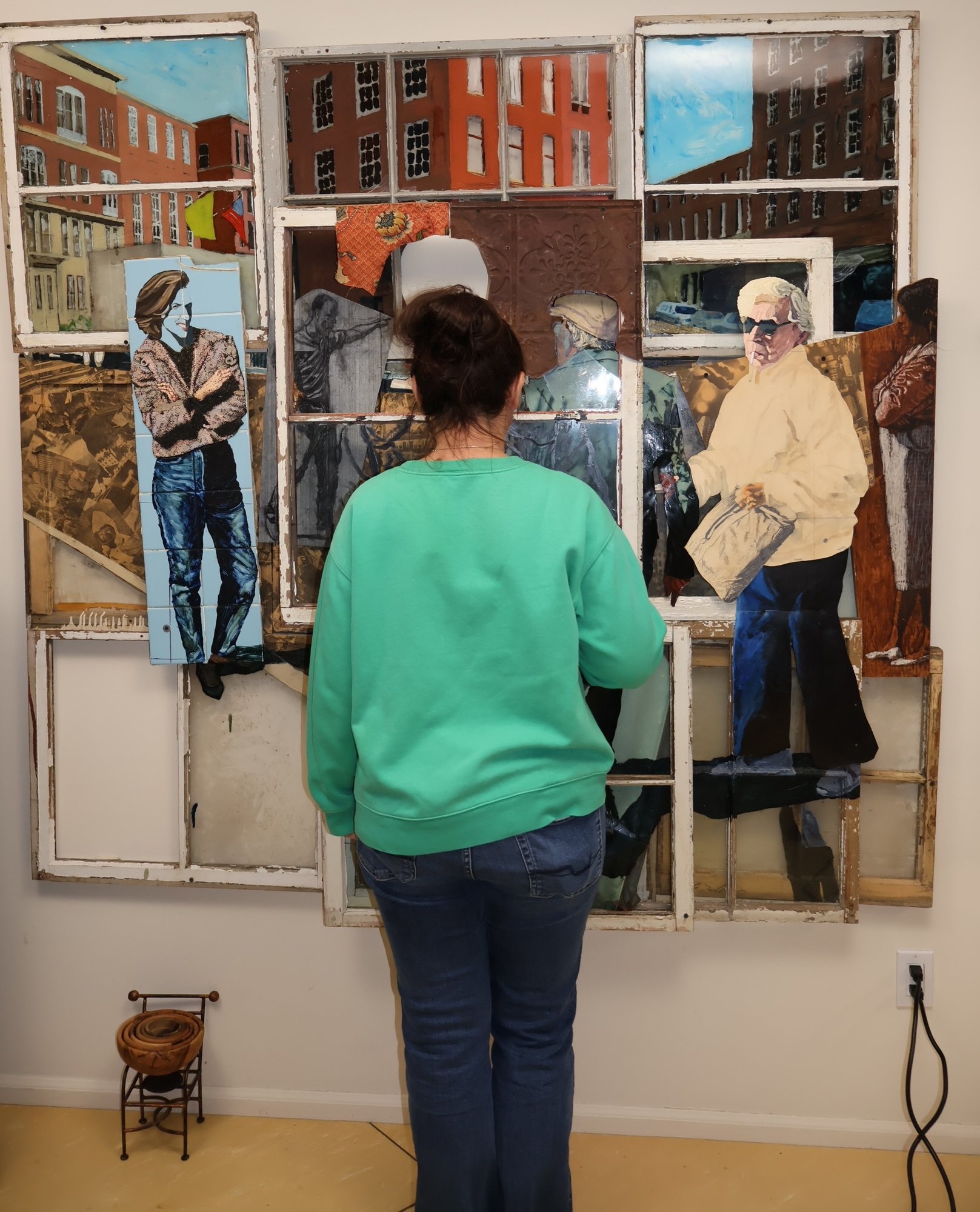 Peter Sullivan Large View From The Painters Studio Hand Painted Mixed ...