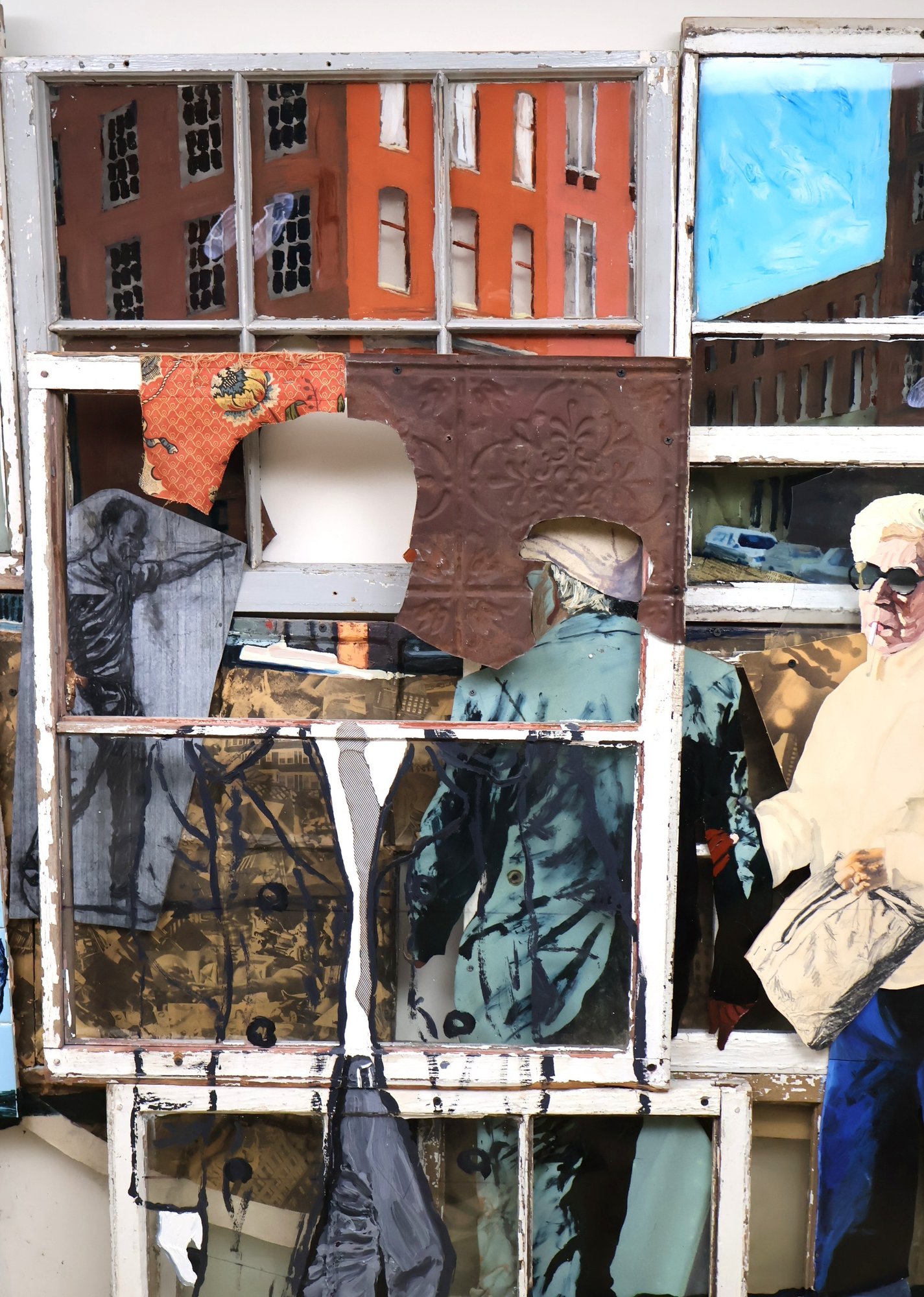 Peter Sullivan Large View From The Painters Studio Hand Painted Mixed ...