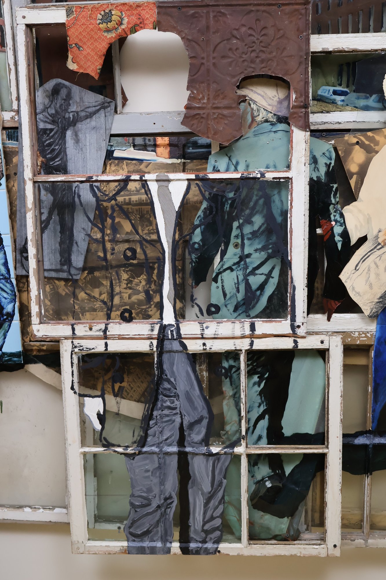 Peter Sullivan Large View From The Painters Studio Hand Painted Mixed ...