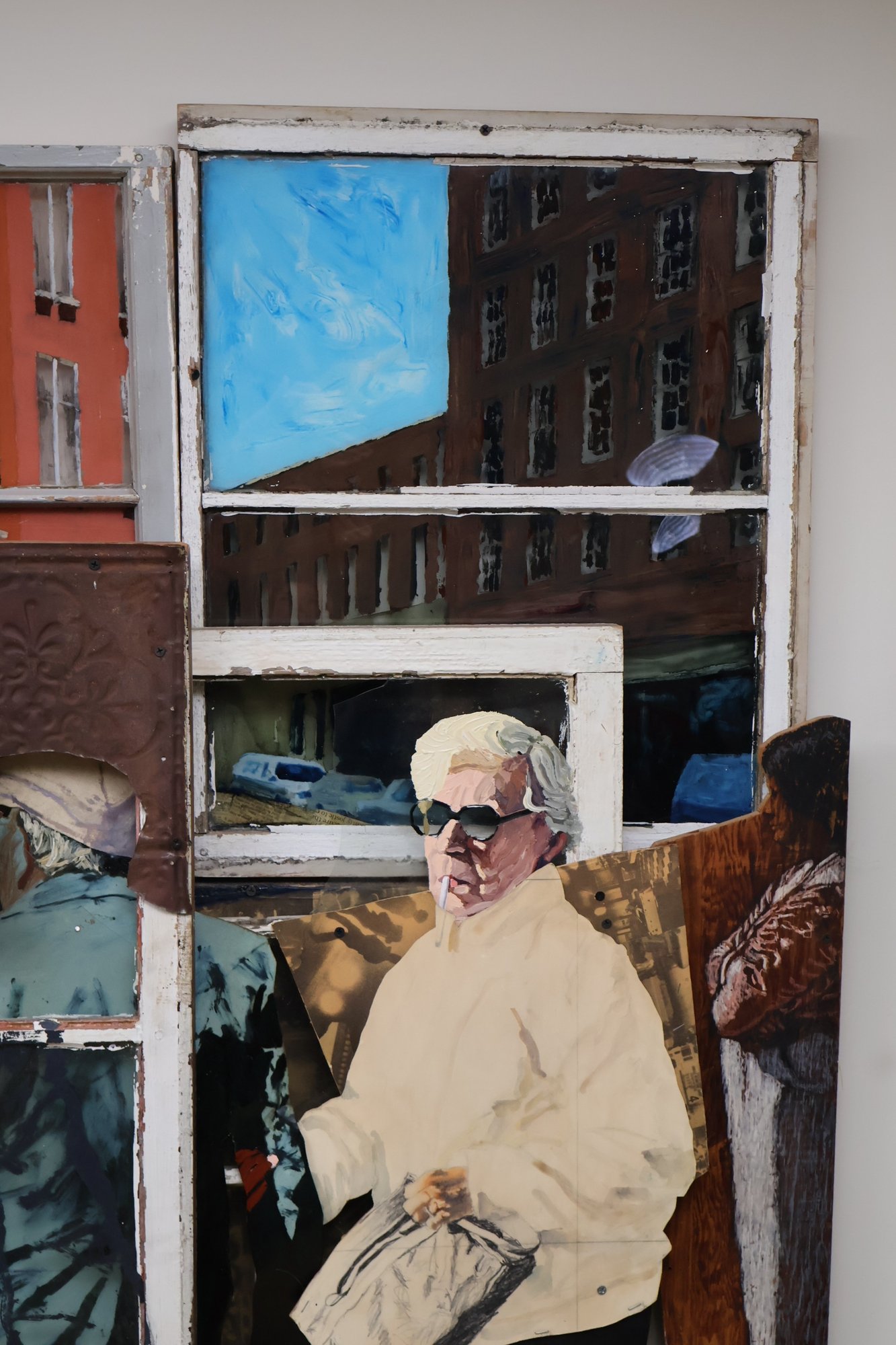 Peter Sullivan Large View From The Painters Studio Hand Painted Mixed ...